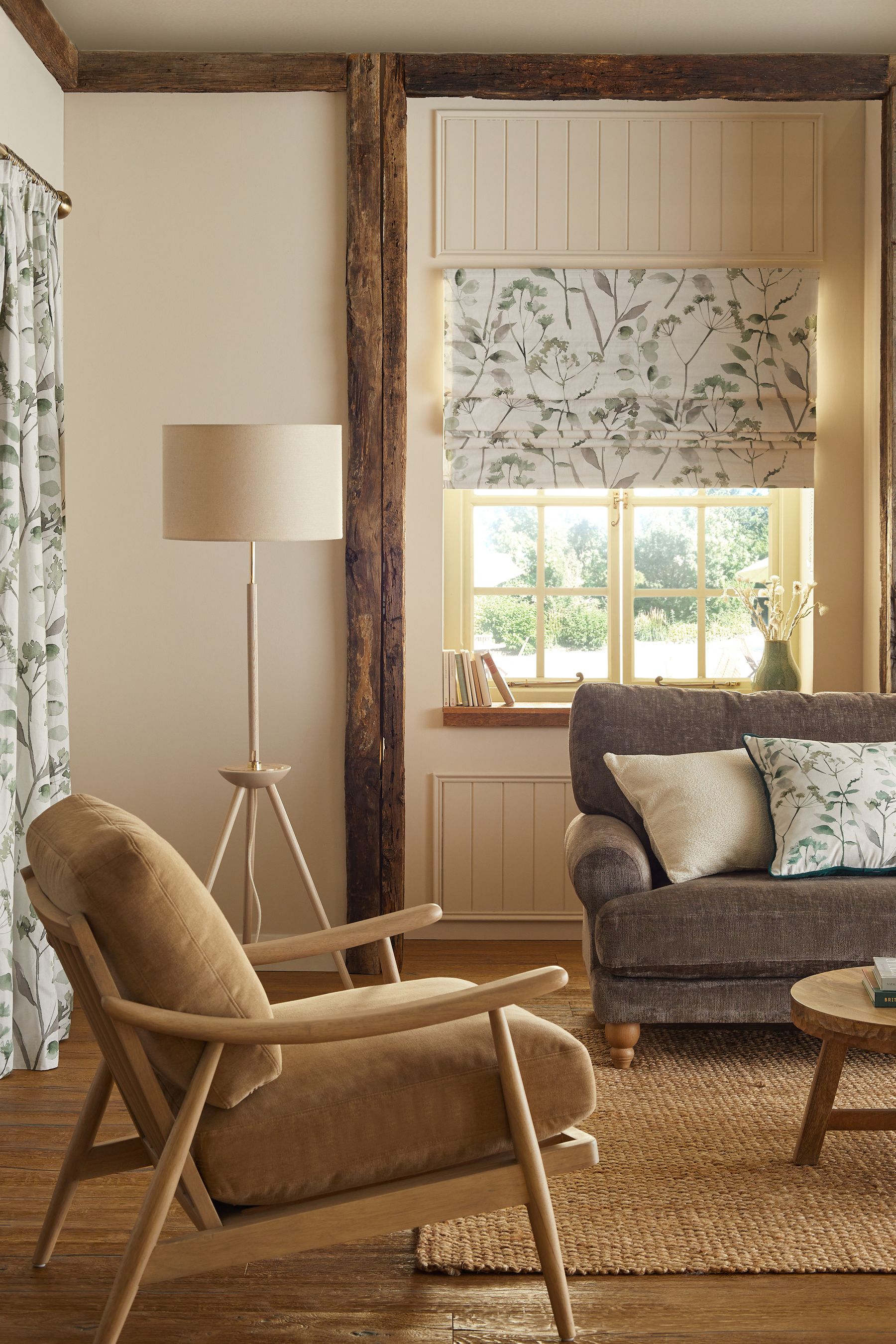 Buy Green Ready Made Blackout Roman Blind Isla Floral from the Next UK ...