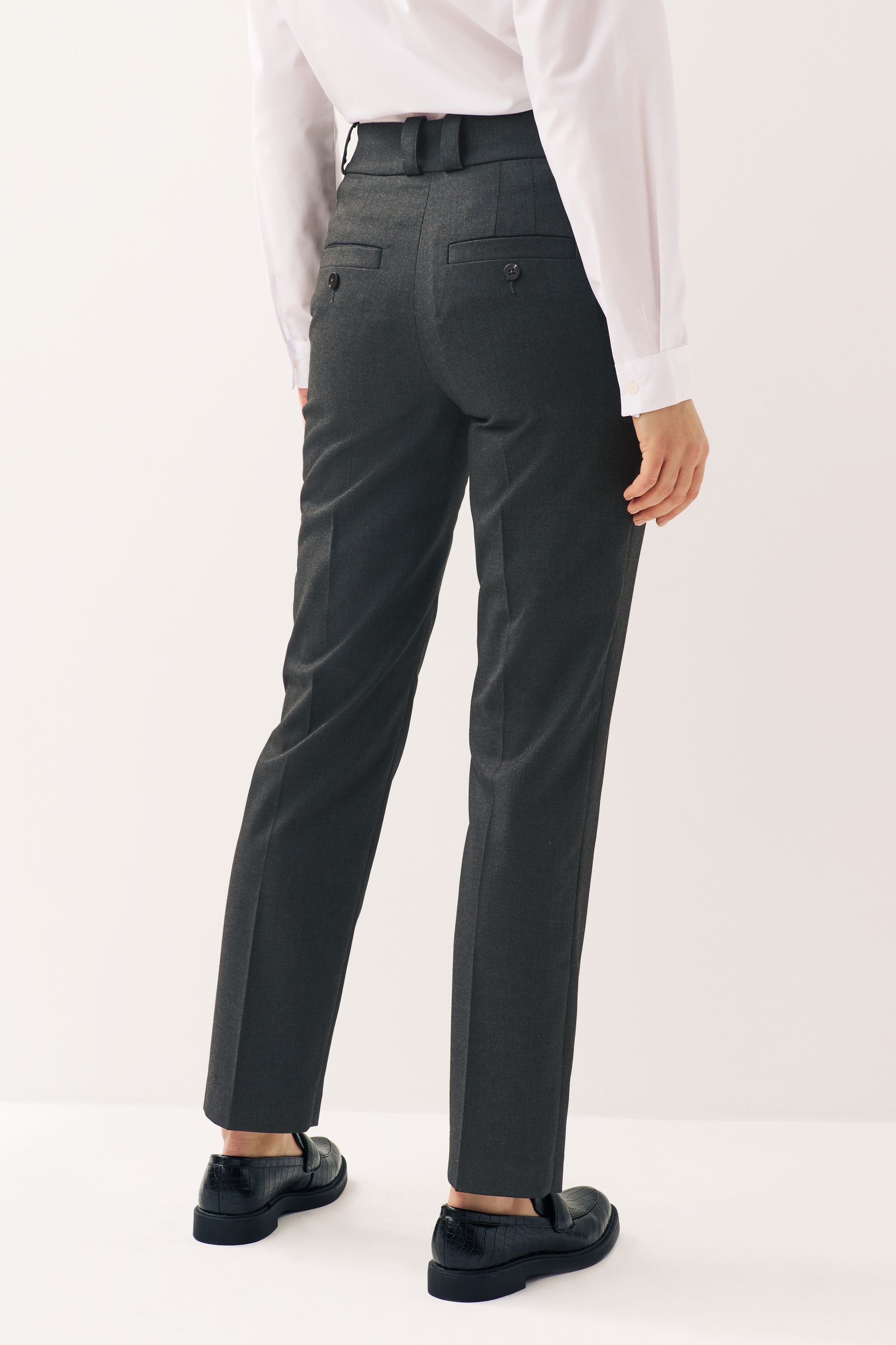 Buy Grey Heavy Duty Tailored Slim Trousers from the Next UK online shop
