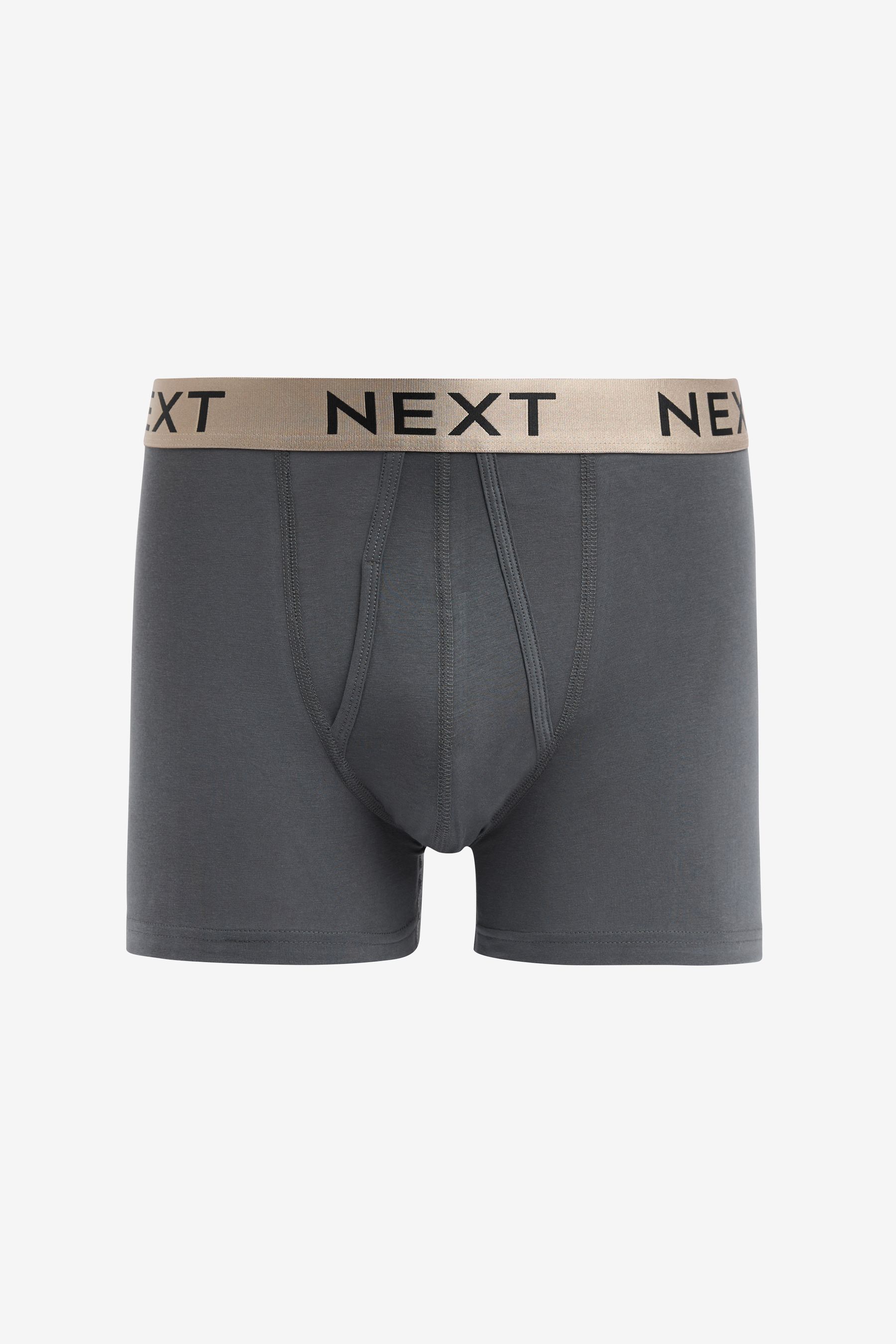Buy Grey Mixed Light Metallic Waistband 4 pack Hipster Boxers from the ...