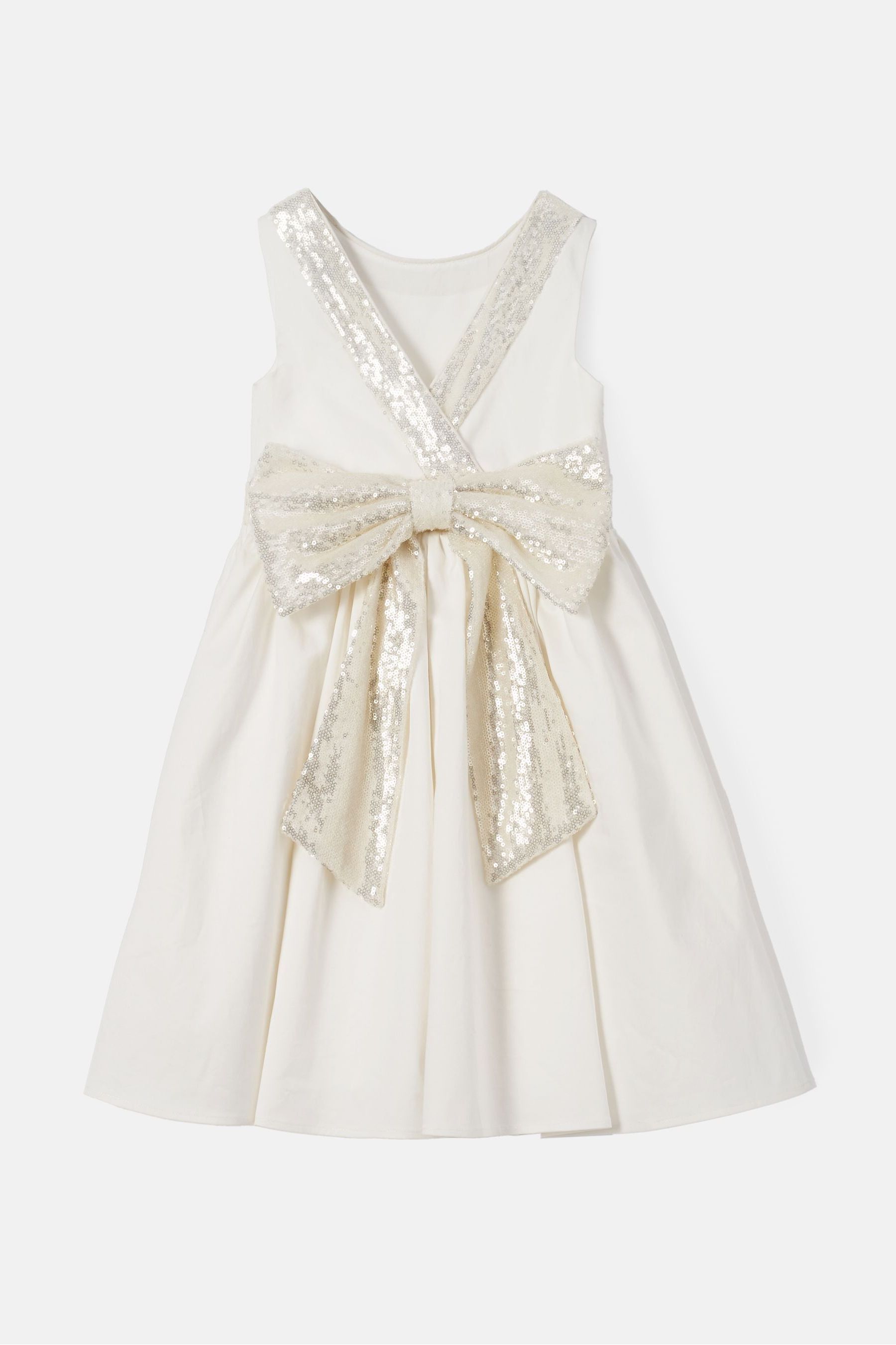 Buy Angel & Rocket White Sequin Bow Claudia Dress from the Next UK online shop
