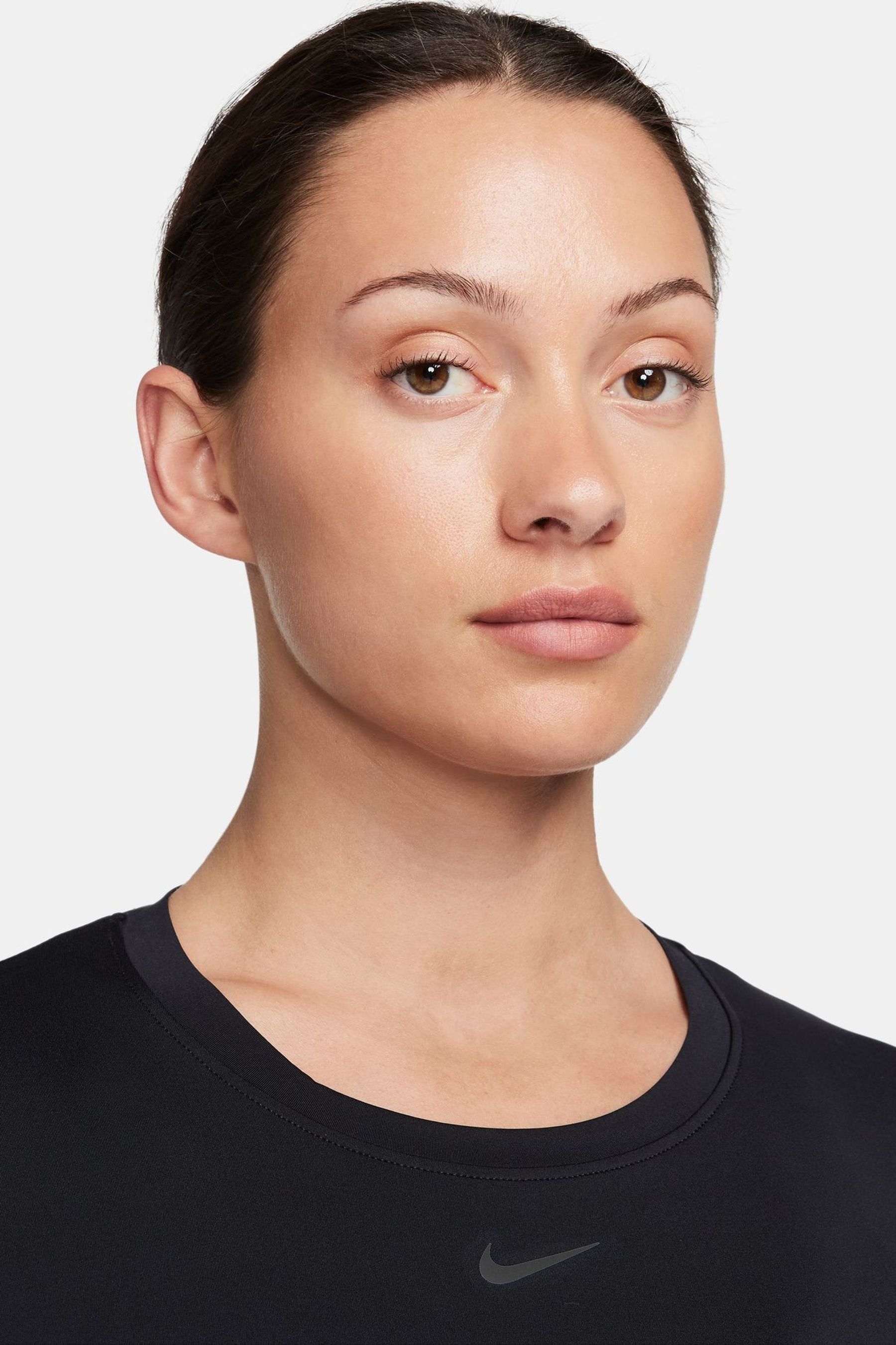 Buy Nike Black One Classic Dri-FIT Short Sleeve Top from the Next UK ...