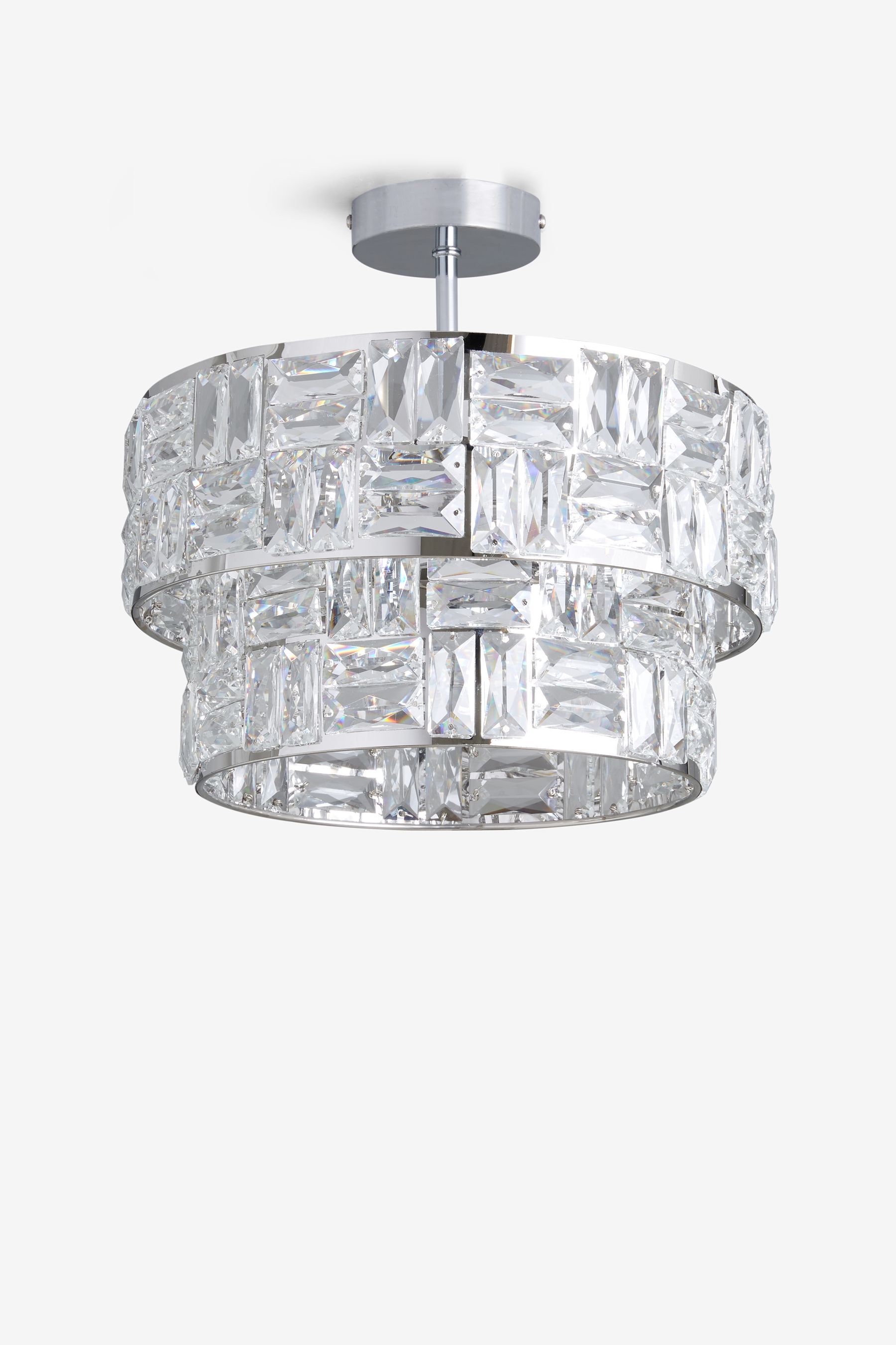 Buy Chrome Alexis 3 Light Flush Ceiling Light from the Next UK online shop