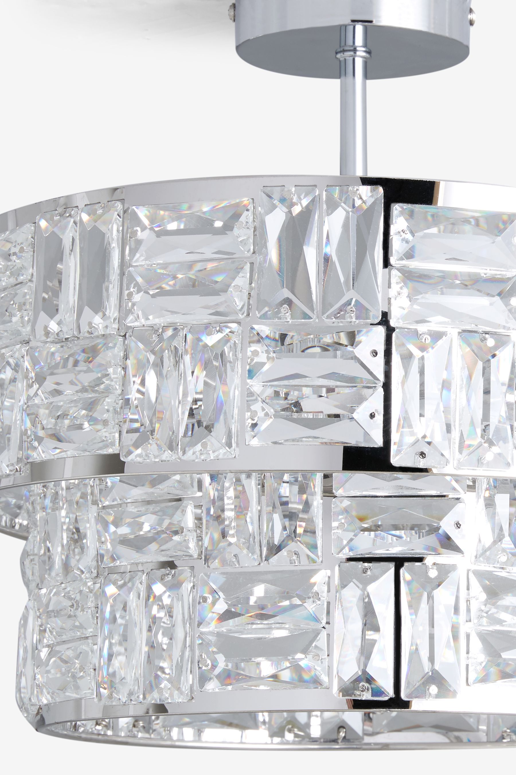 Buy Chrome Alexis 3 Light Flush Ceiling Light from Next Ireland