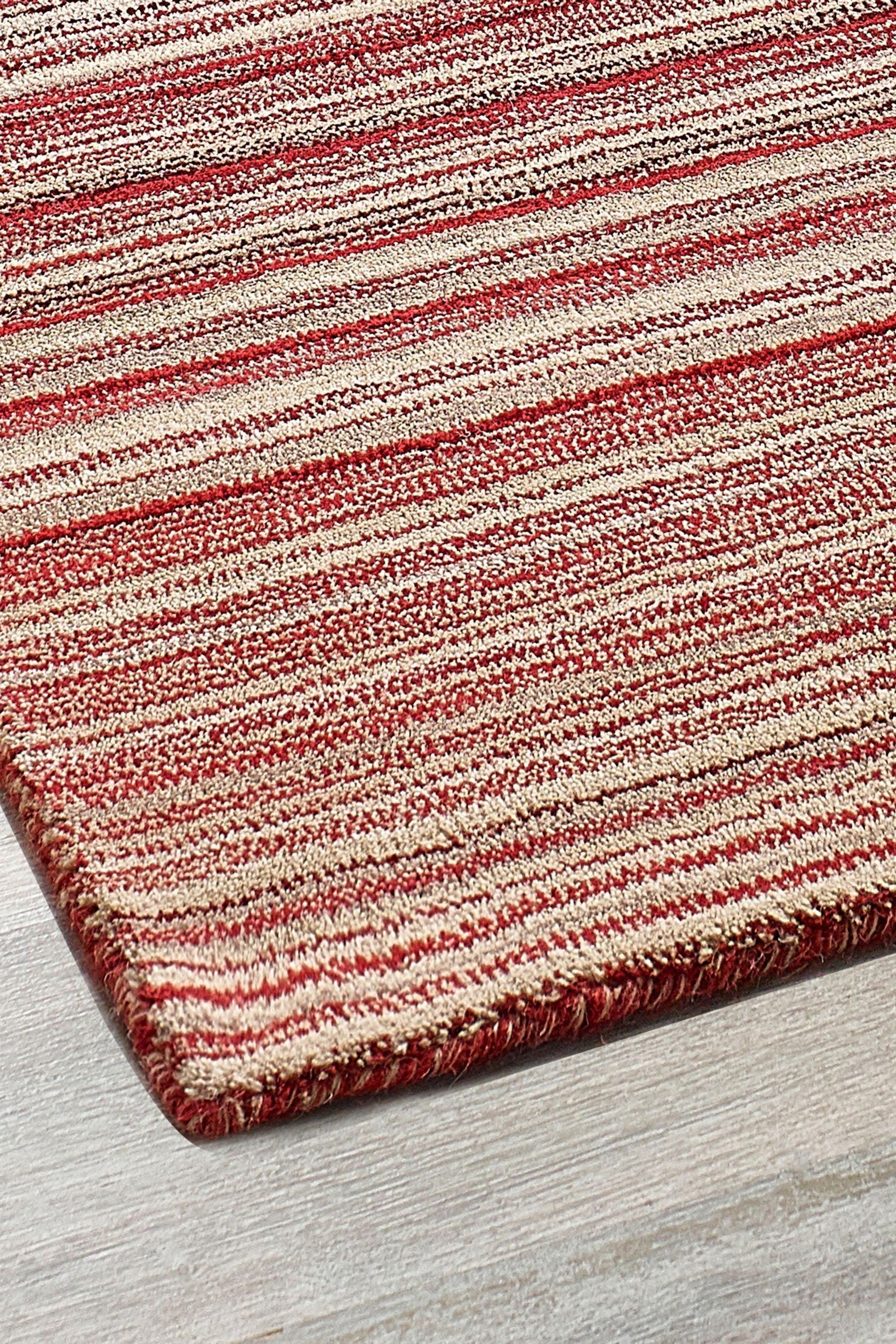 Buy Origin Rug Collection. Red Fine Stripe Rug from the Next UK online shop