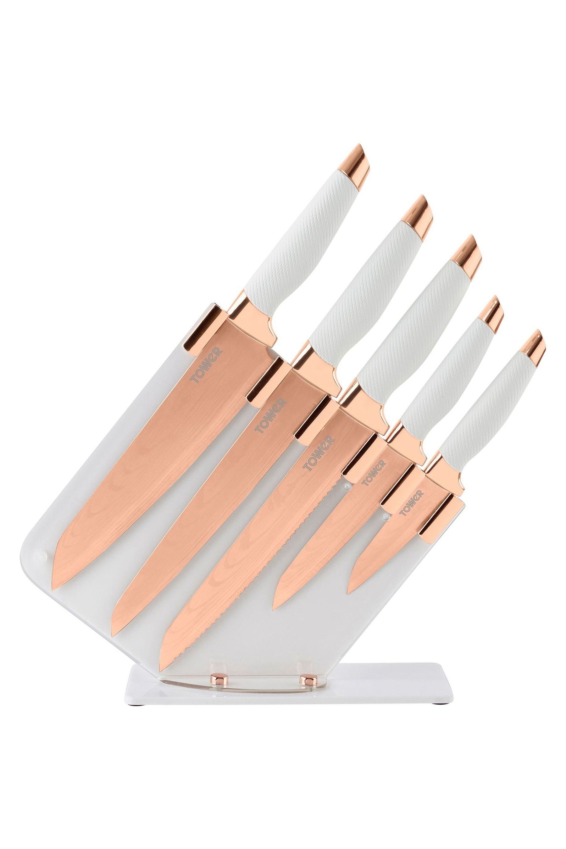 Buy Tower White Knife Block from the Next UK online shop