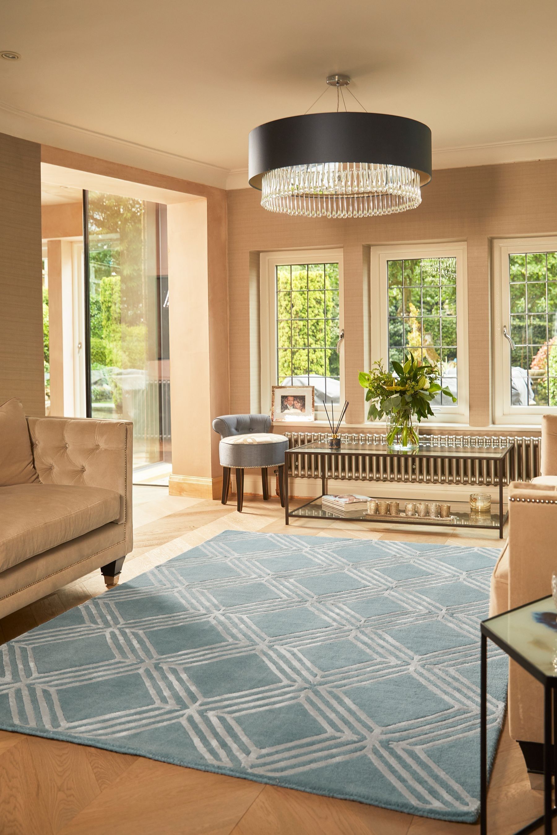 Buy Origin Rug Collection. Blue Estelle Rug from the Next UK online shop