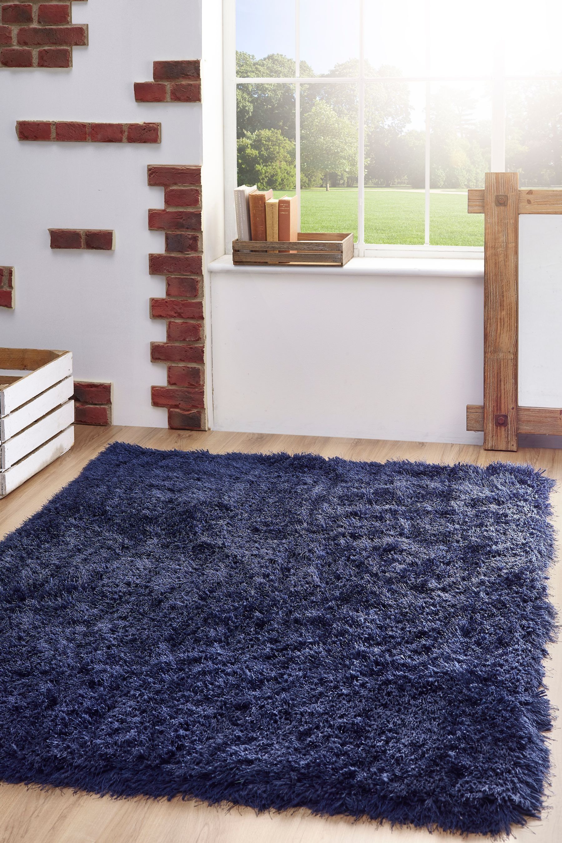 Buy Origin Rug Collection. Navy Extravagance Rug from the Next UK ...