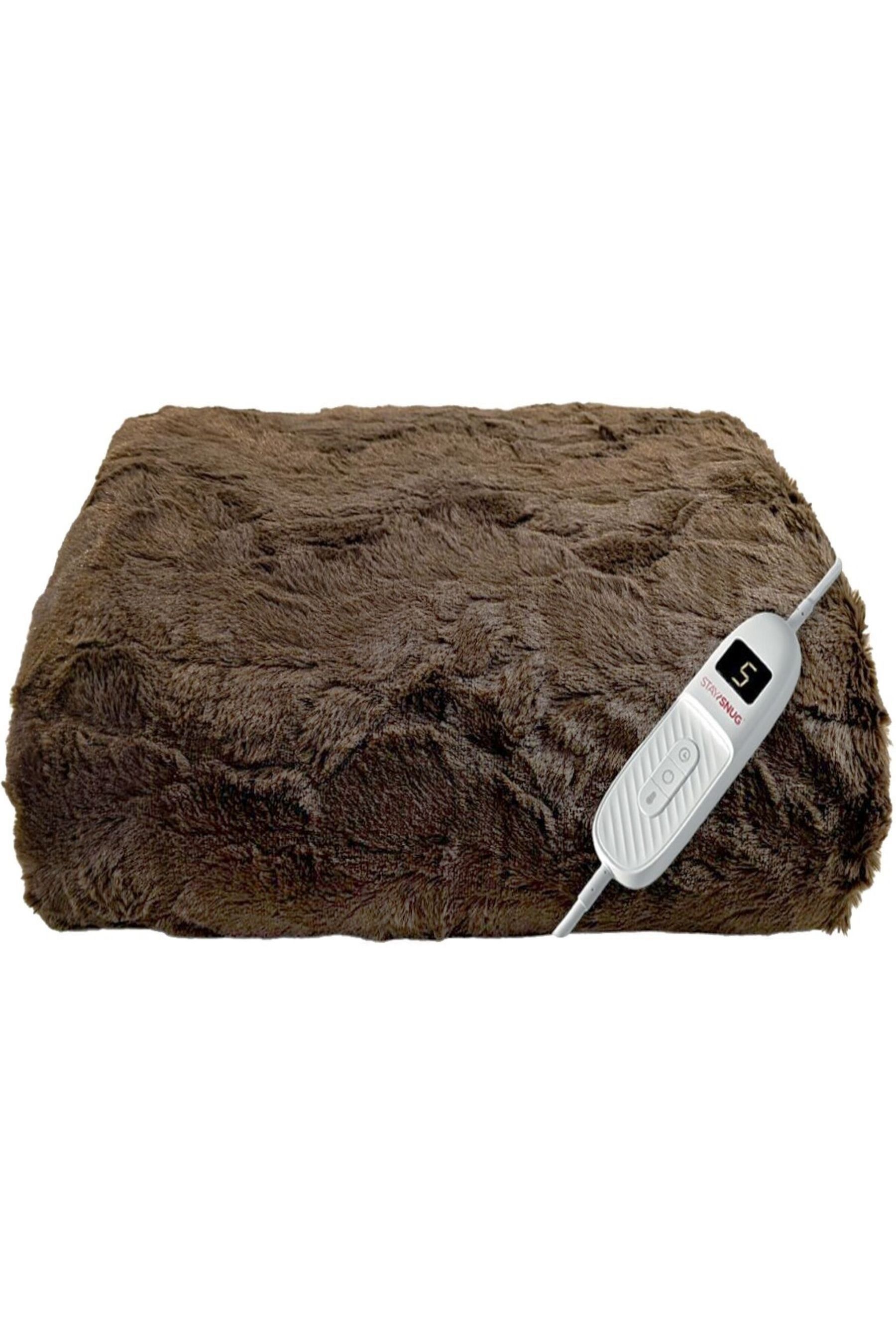 Buy Lakeland Brown Faux Fur Heated Throw from the Next UK online shop