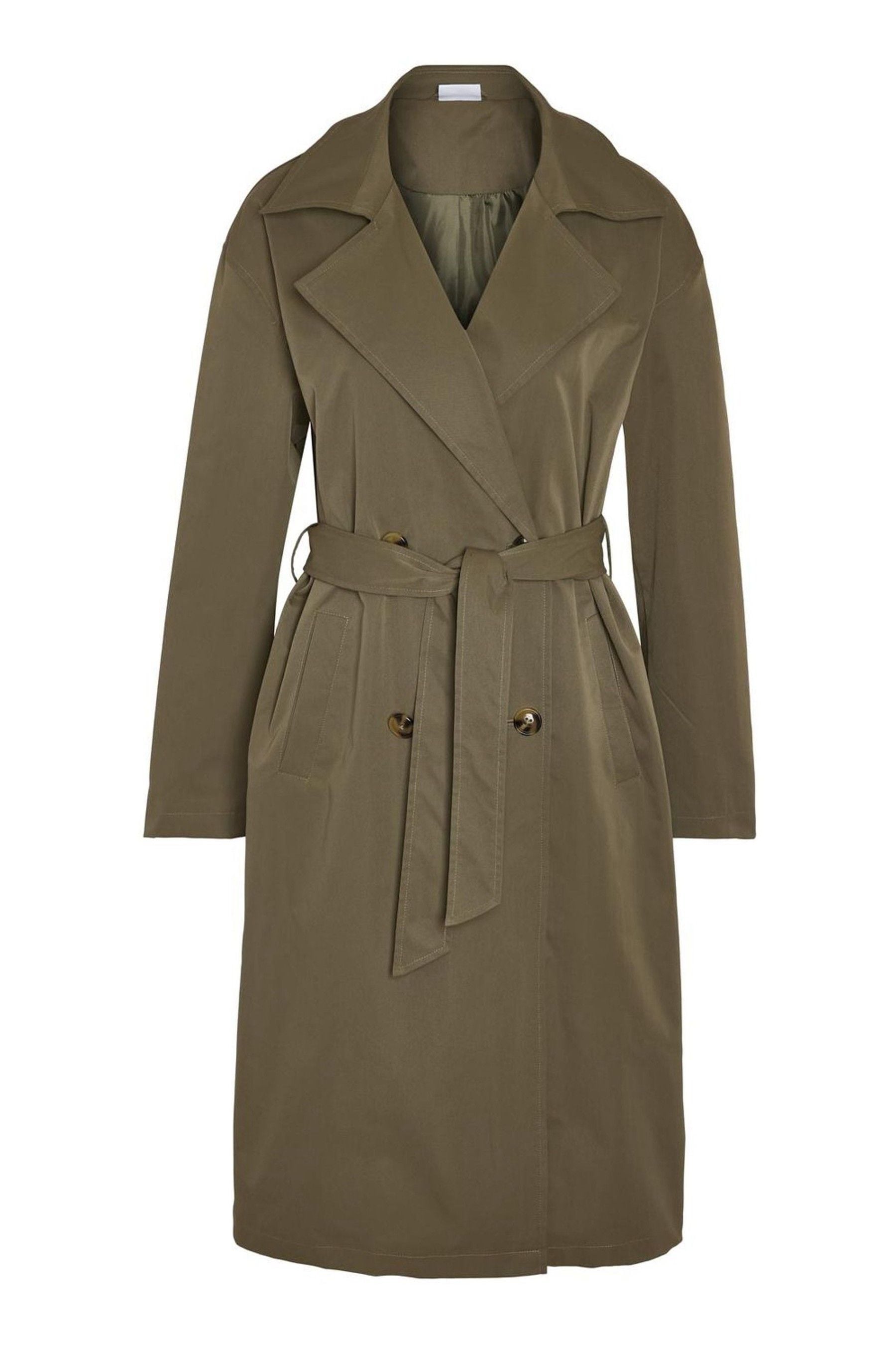 Buy NOISY MAY Green Belted Trench Coat from the Next UK online shop
