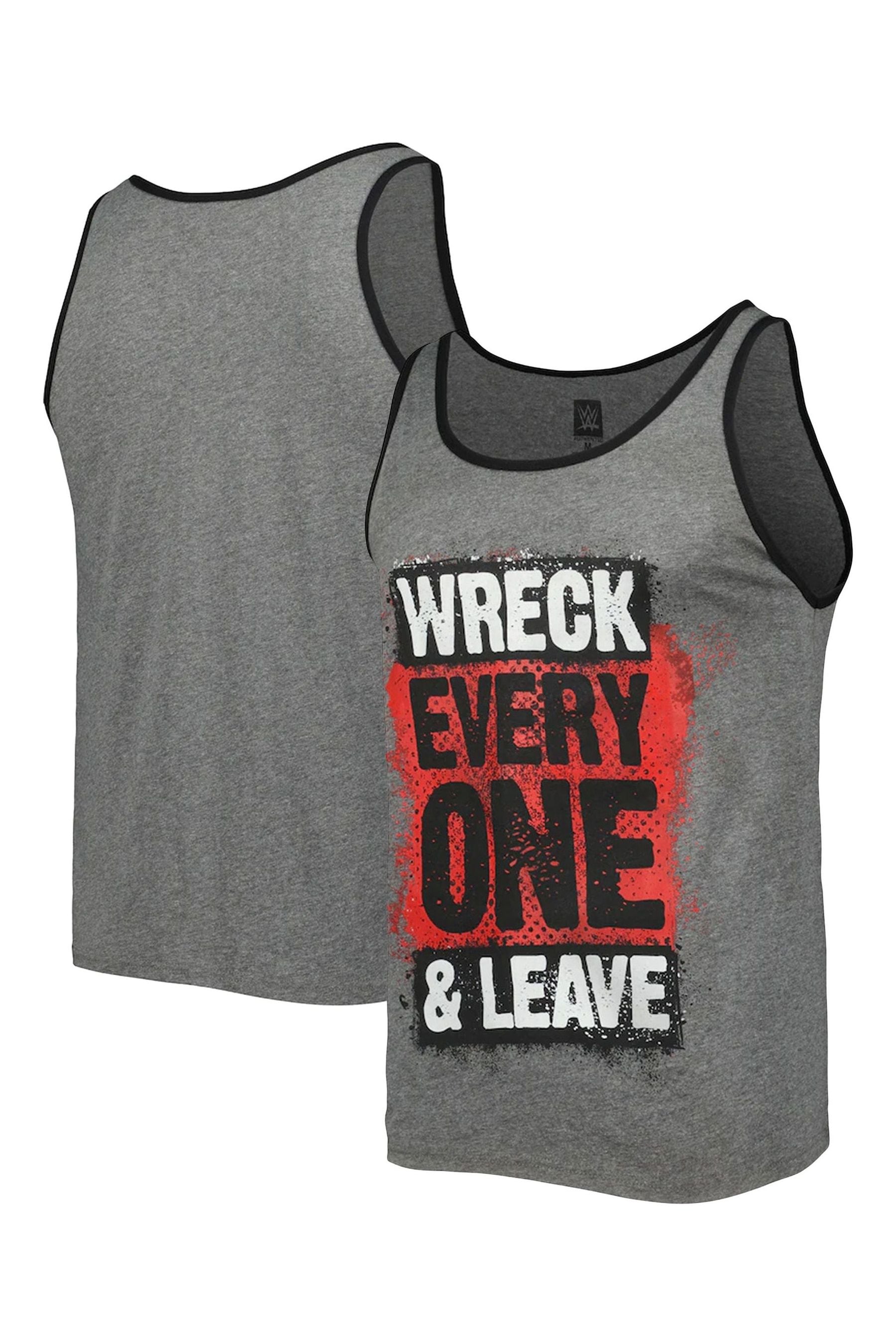 Buy Fanatics Grey Roman Reigns Wreck Everyone & Leave Tank Top from the ...