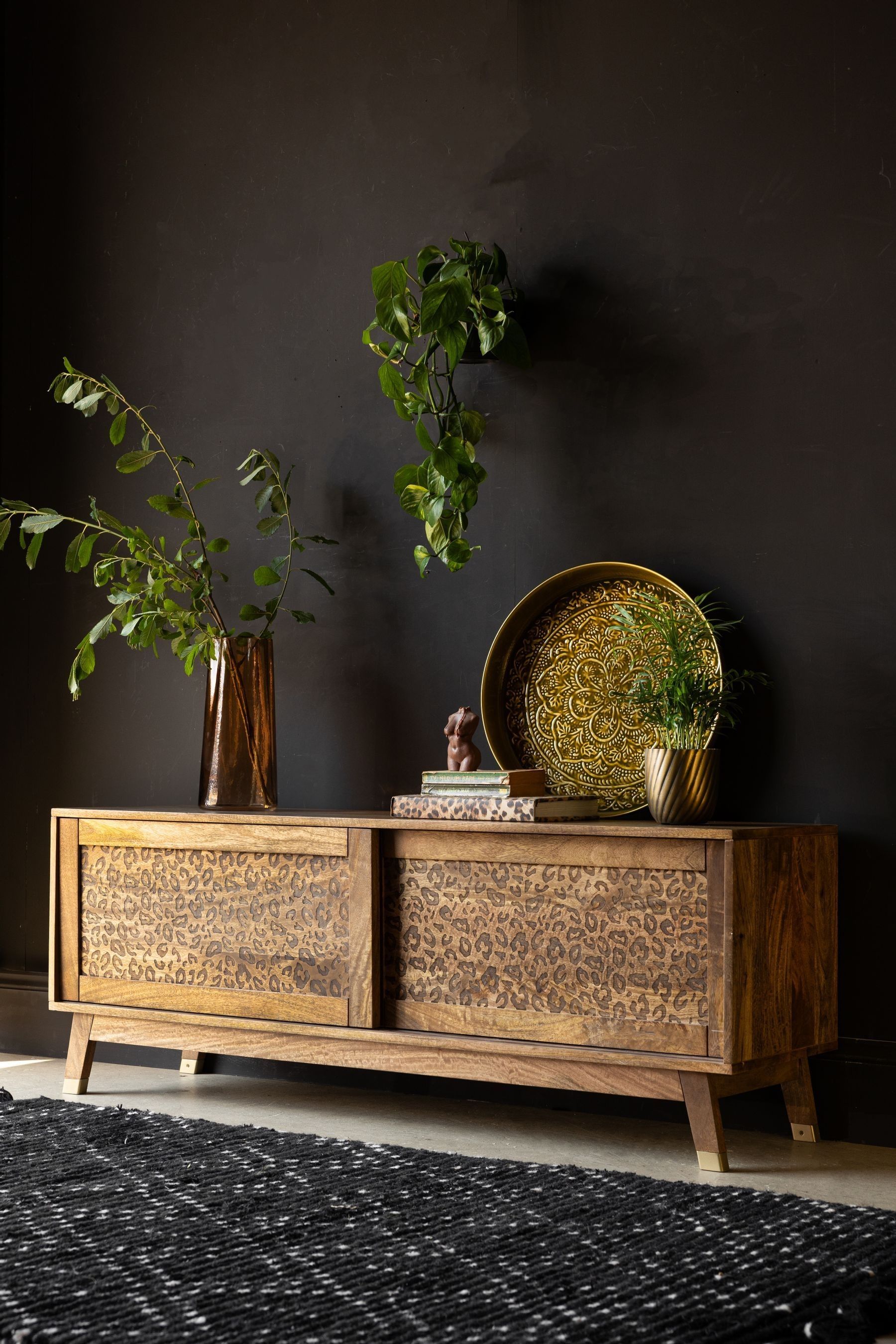 Buy Rockett St George Mango Wood Leopard TV Unit from the Next UK ...