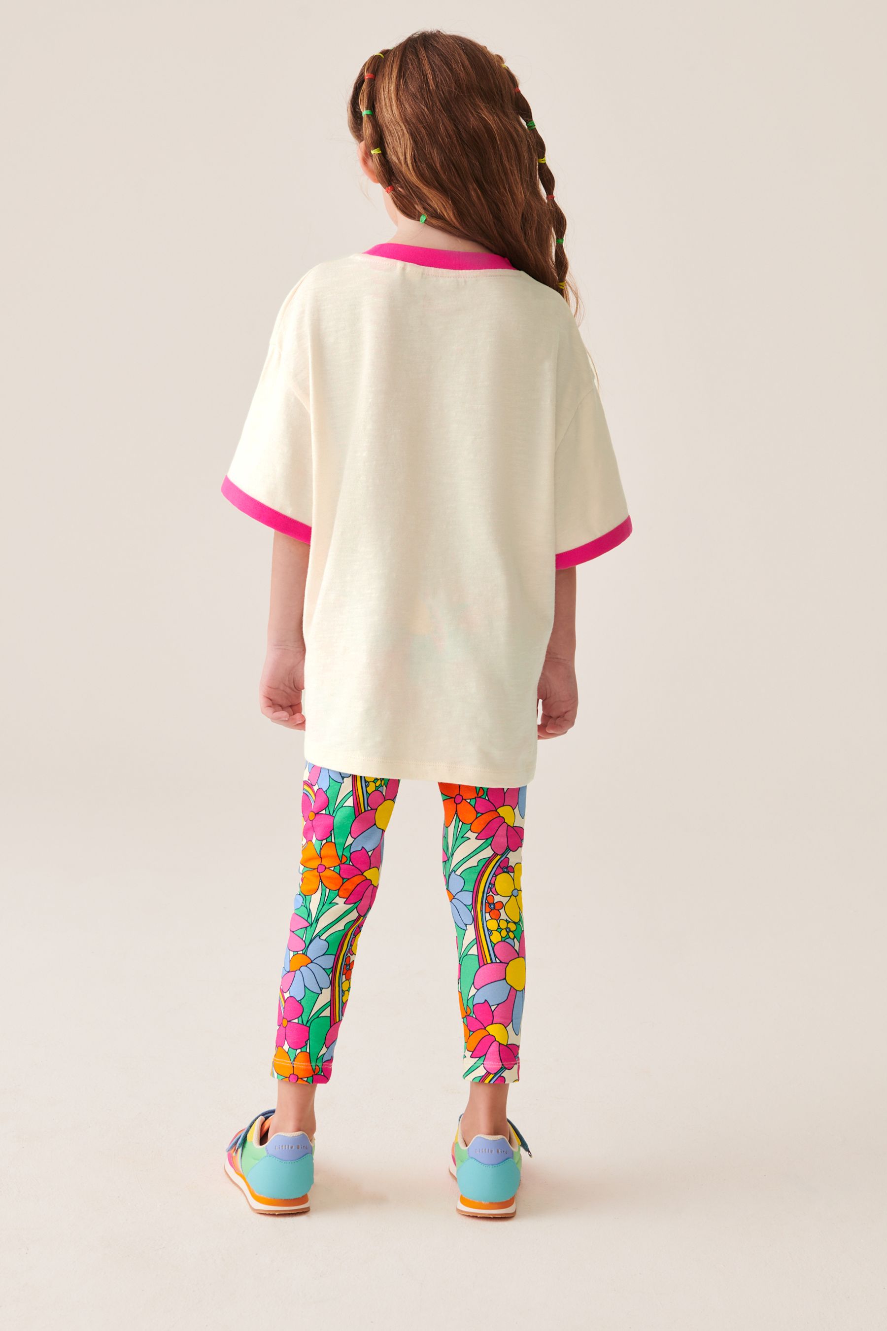 Buy Little Bird by Jools Oliver Pink Happy T-Shirt and Legging Set from ...