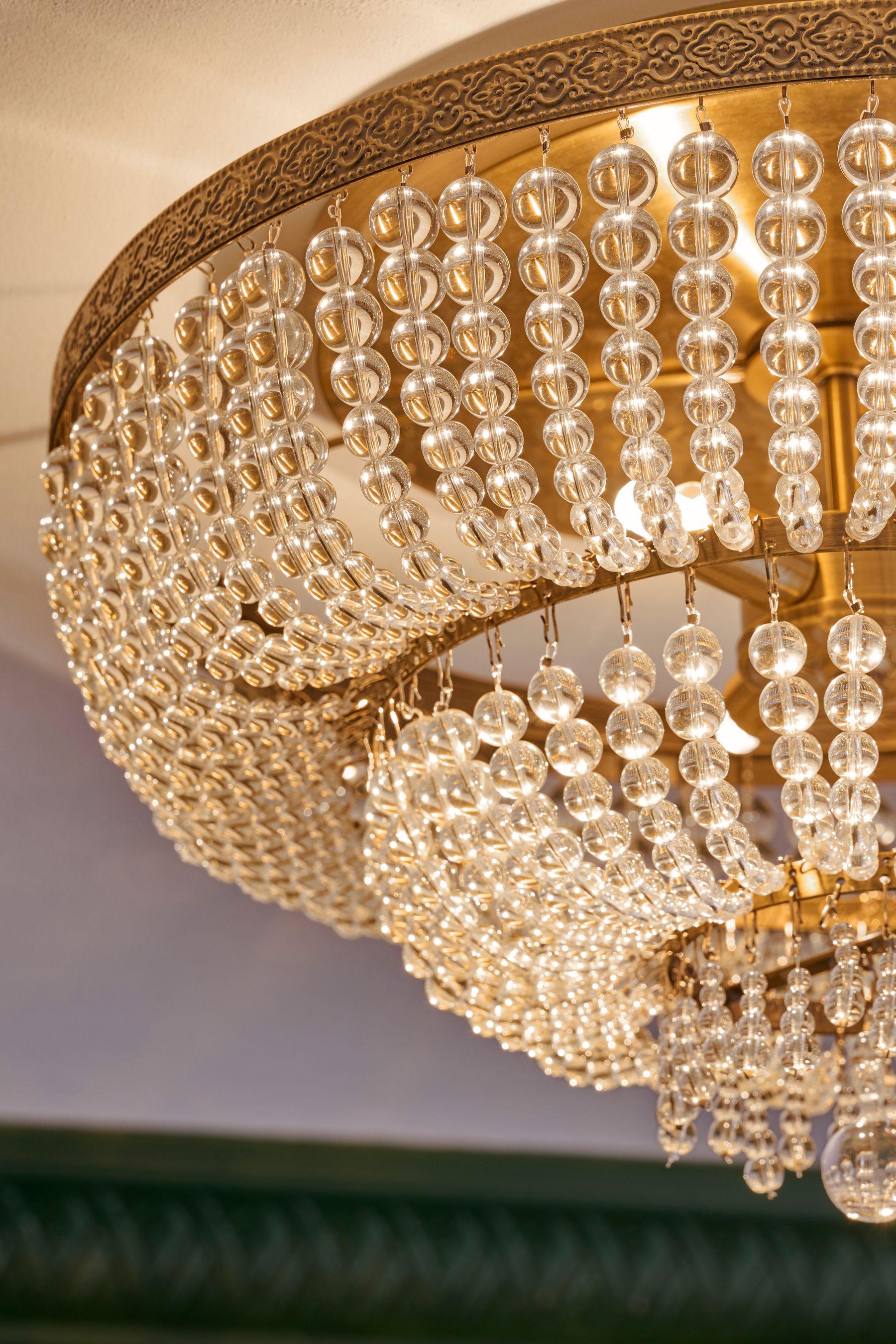 Buy Brass Bamburgh 3 Light Flush Fitting Ceiling Light from the Next UK ...