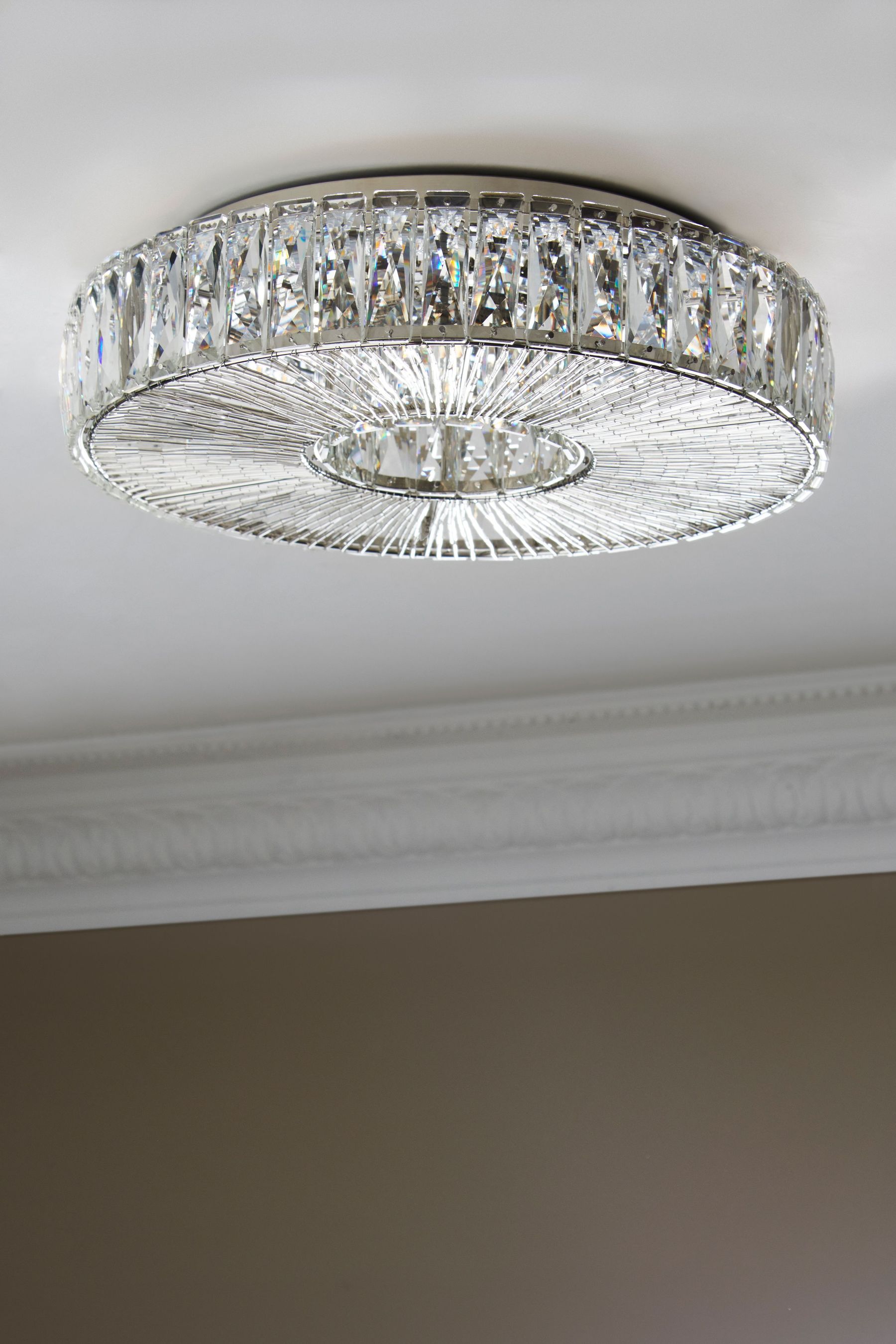 Buy Clear Aria Large Flush Fitting Ceiling Light from Next Ireland
