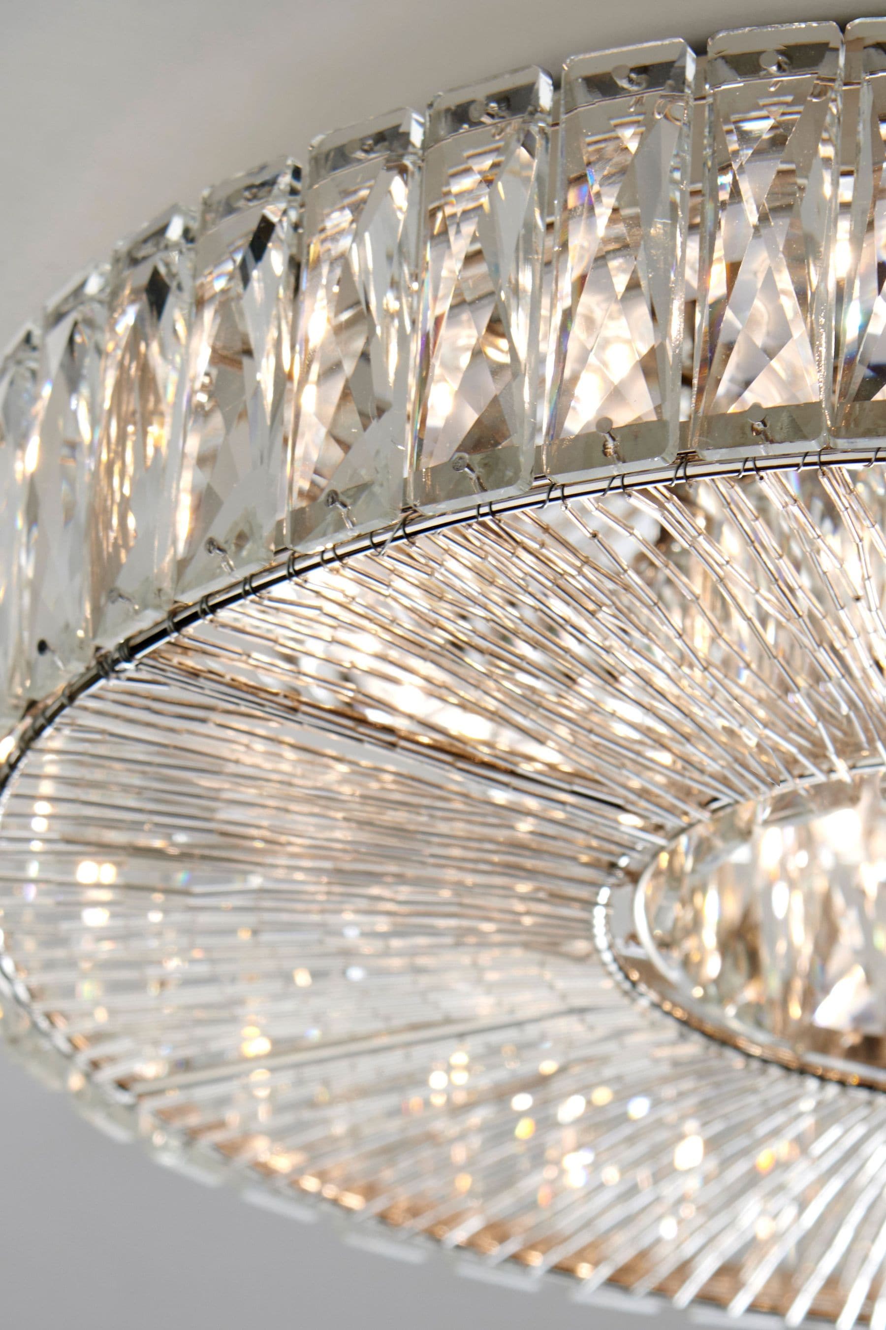 Buy Clear Aria Large Flush Fitting Ceiling Light from Next Ireland