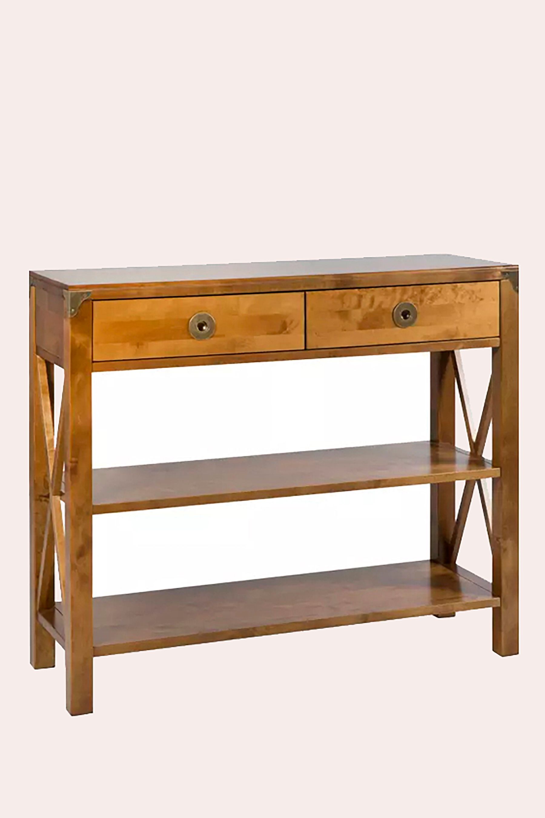 Buy Laura Ashley Honey Gold Balmoral 2 Drawer Console Table from the ...