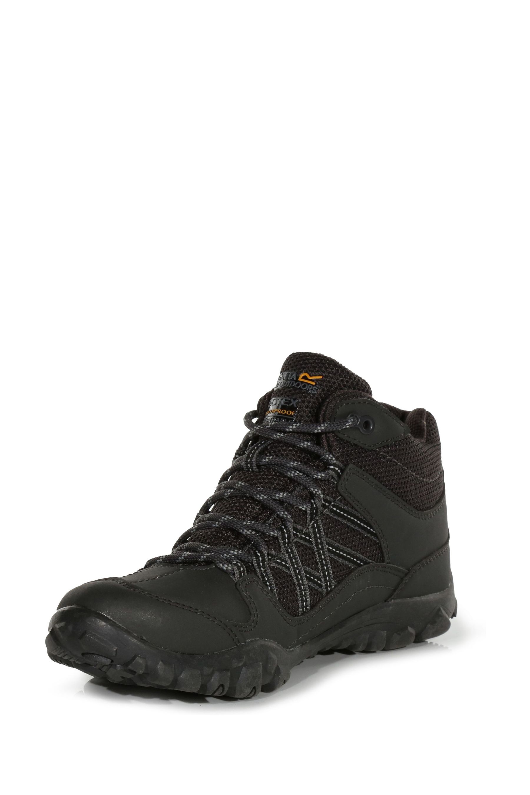 Buy Regatta Black Edgepoint Mid Waterproof Walking Boots from the Next ...