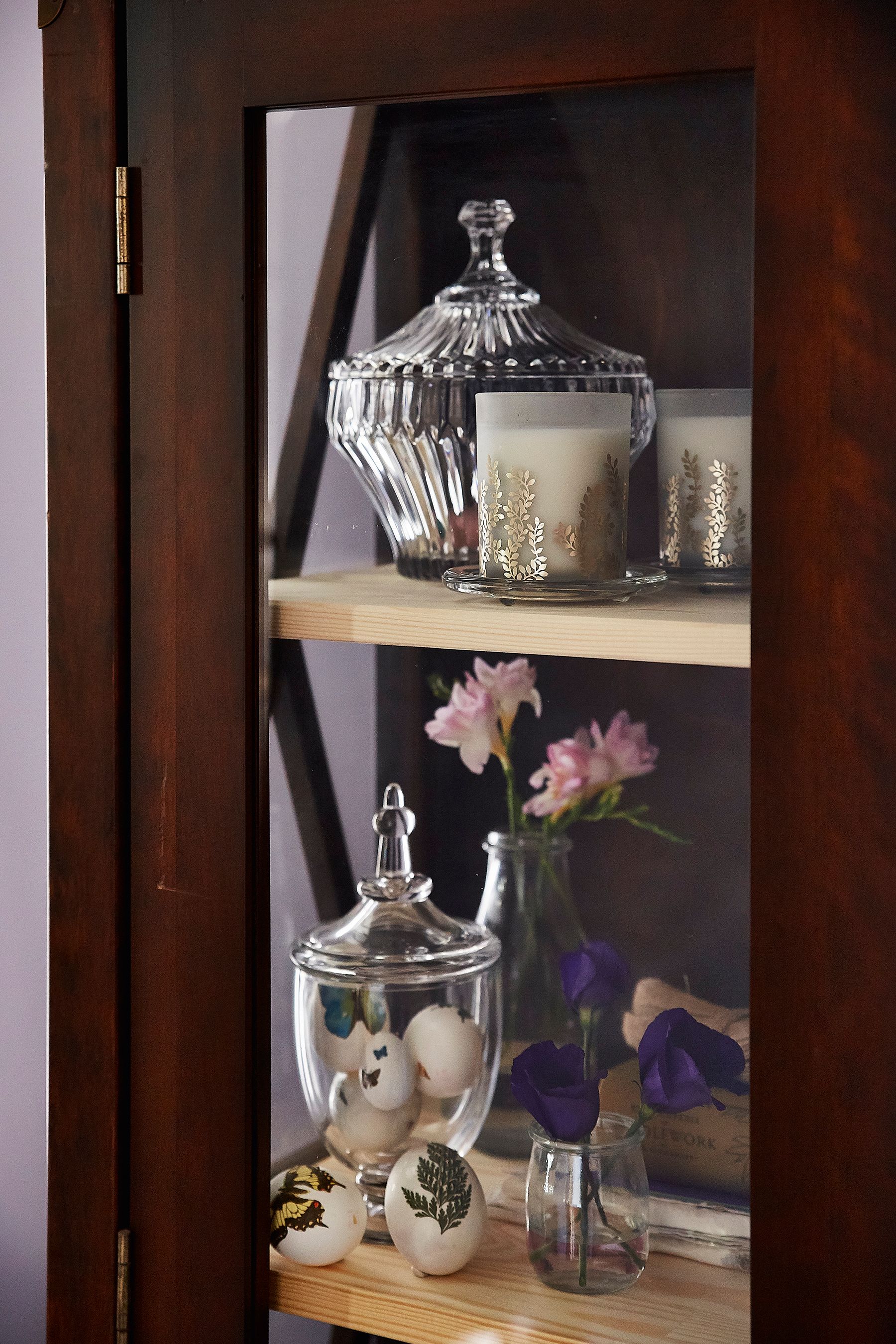 Buy Laura Ashley Dark Chestnut Balmoral 2 Door 2 Drawer Display Unit ...