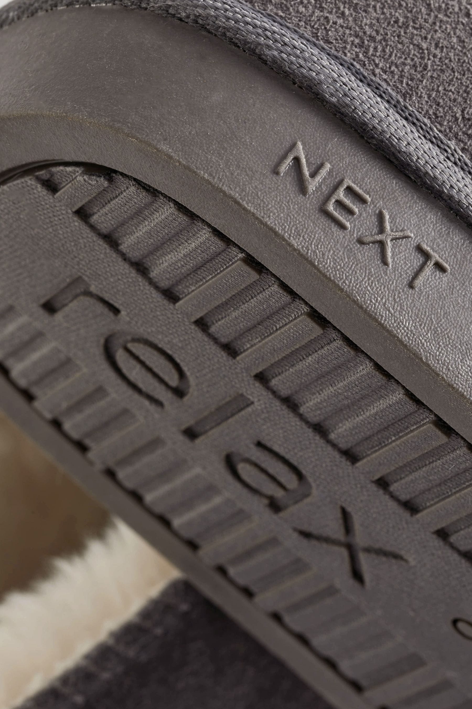 Buy Grey Faux Fur Lined Suede Slipper Boots from the Next UK online shop