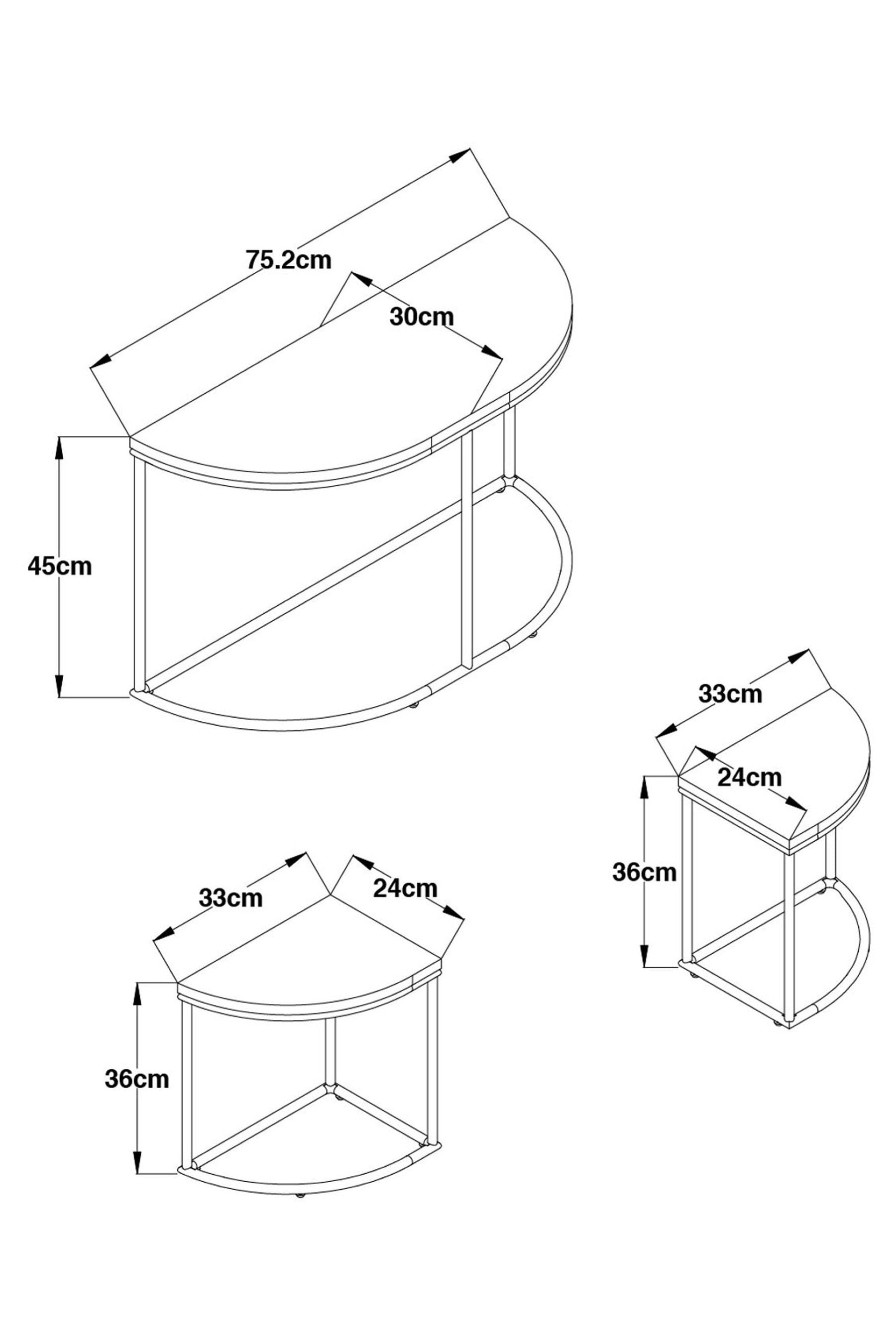 Buy Light Evie Oak Effect Nest of 3 Tables from the Next UK online shop