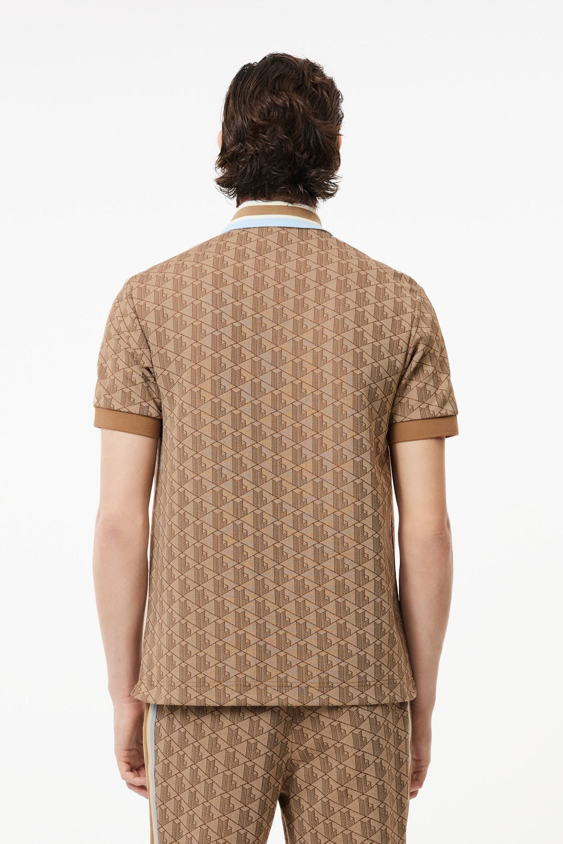 Buy Lacoste Monogram Polo Shirt from the Next UK online shop