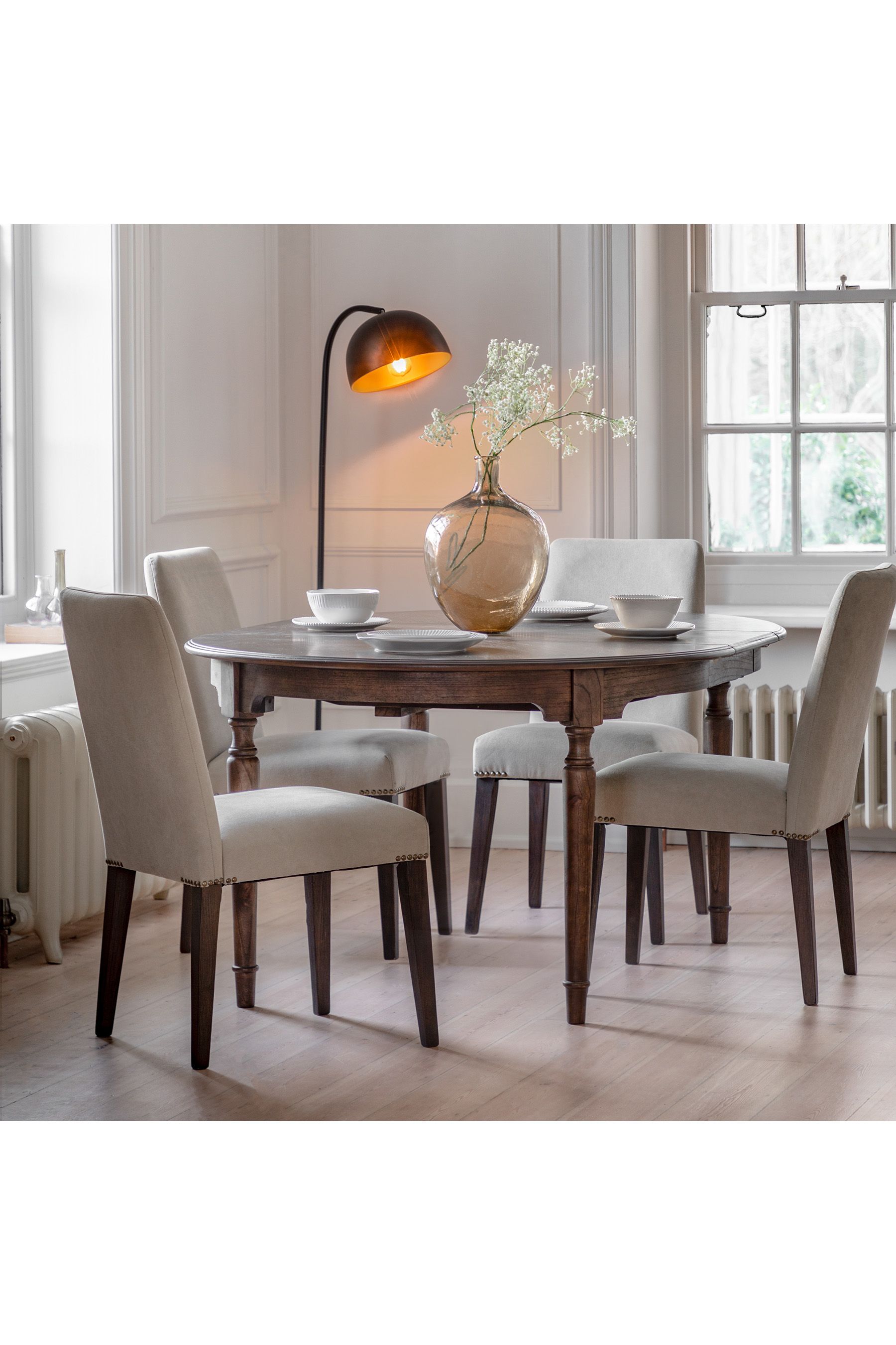Buy Gallery Home Brown Maddy Ext Round Table from the Next UK online shop