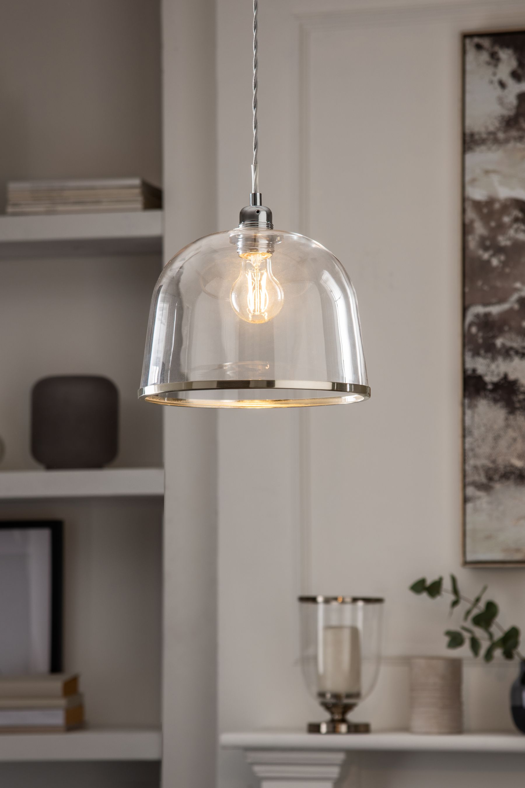 Buy Brushed Chrome Gloucester Easy Fit Shade from the Next UK online shop