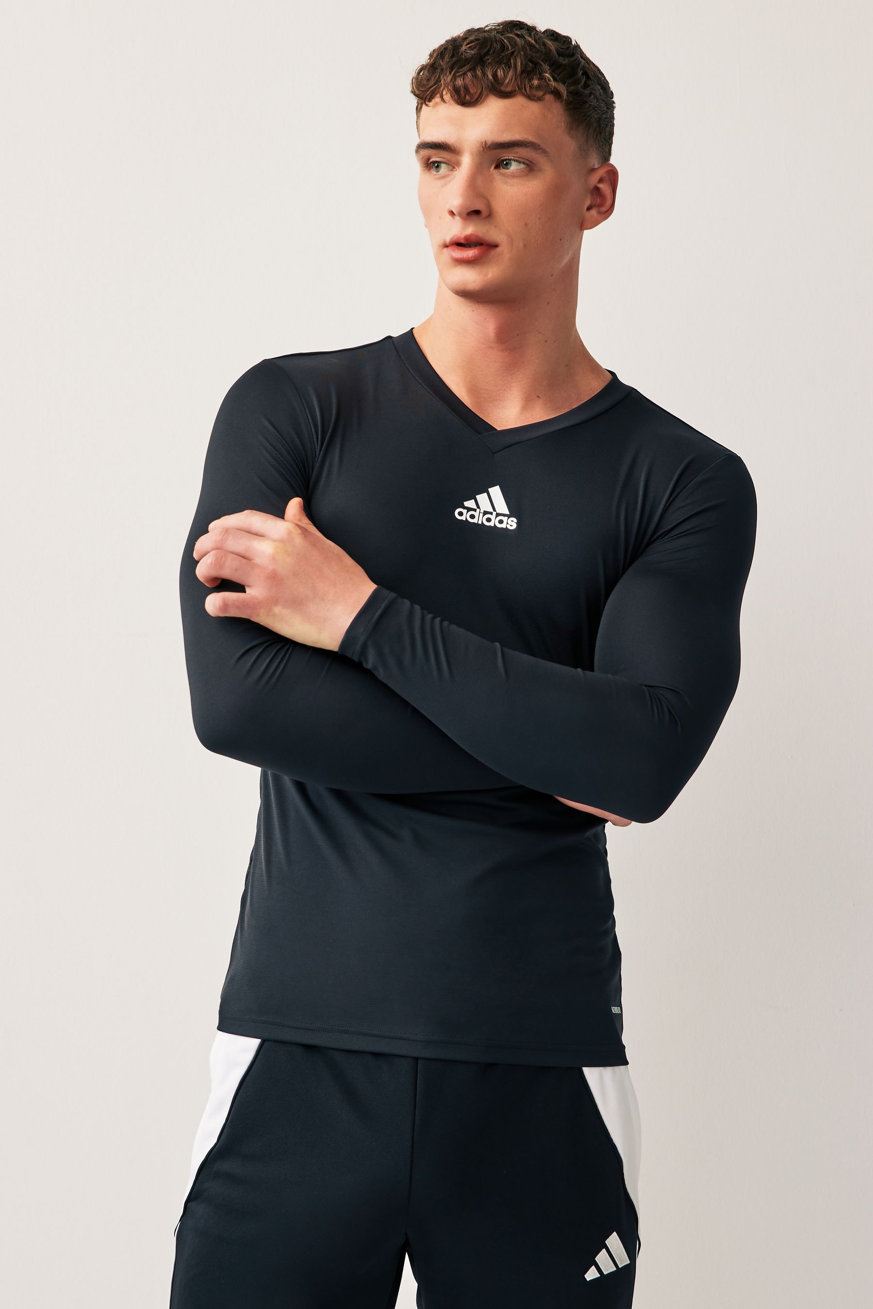 Buy adidas Black Performance Football Team Base Layer Tee from the Next ...