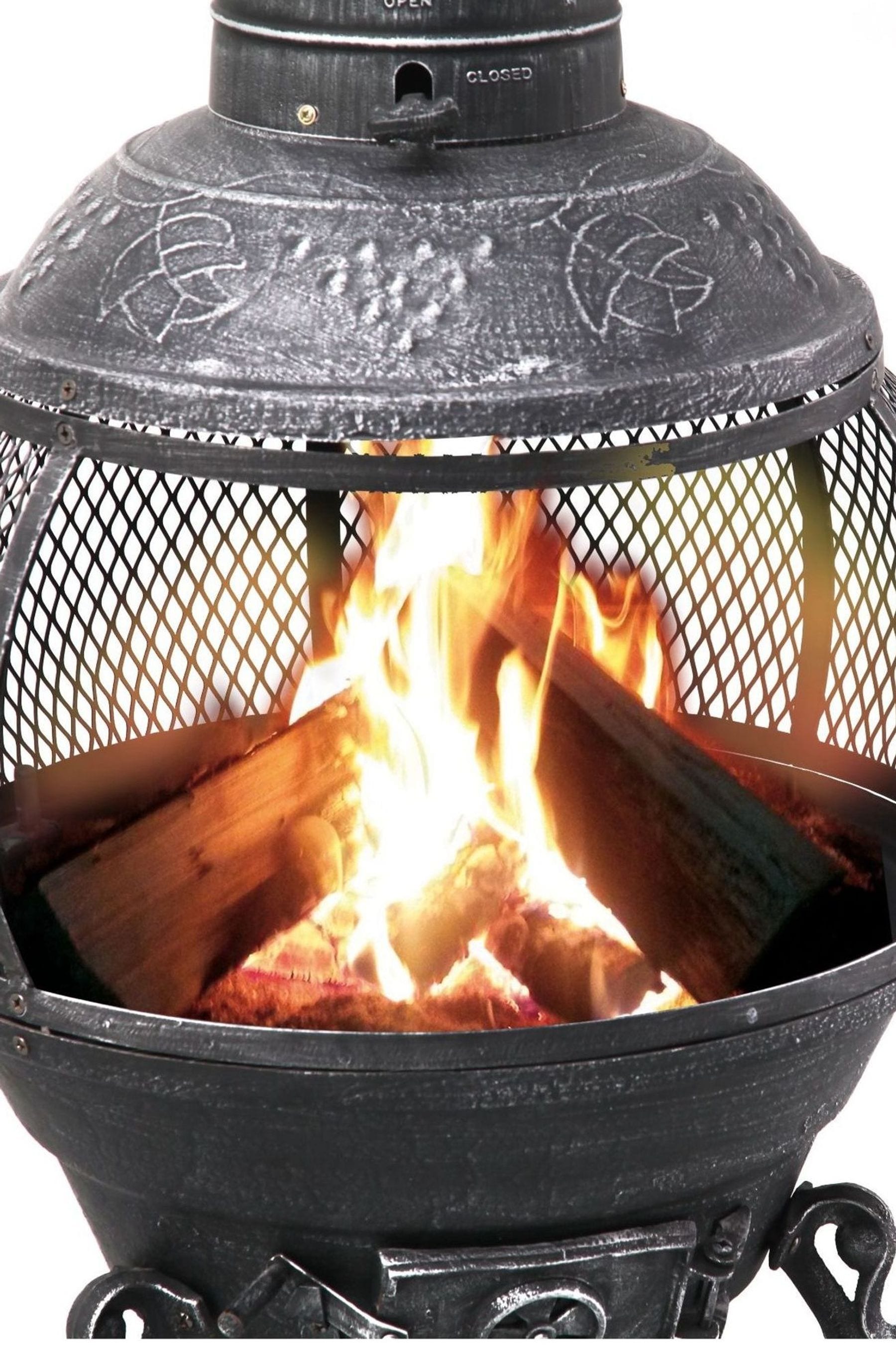 Buy Tepro Pewter Grey Jacksonville Cast Iron Outdoor Fireplace from the ...