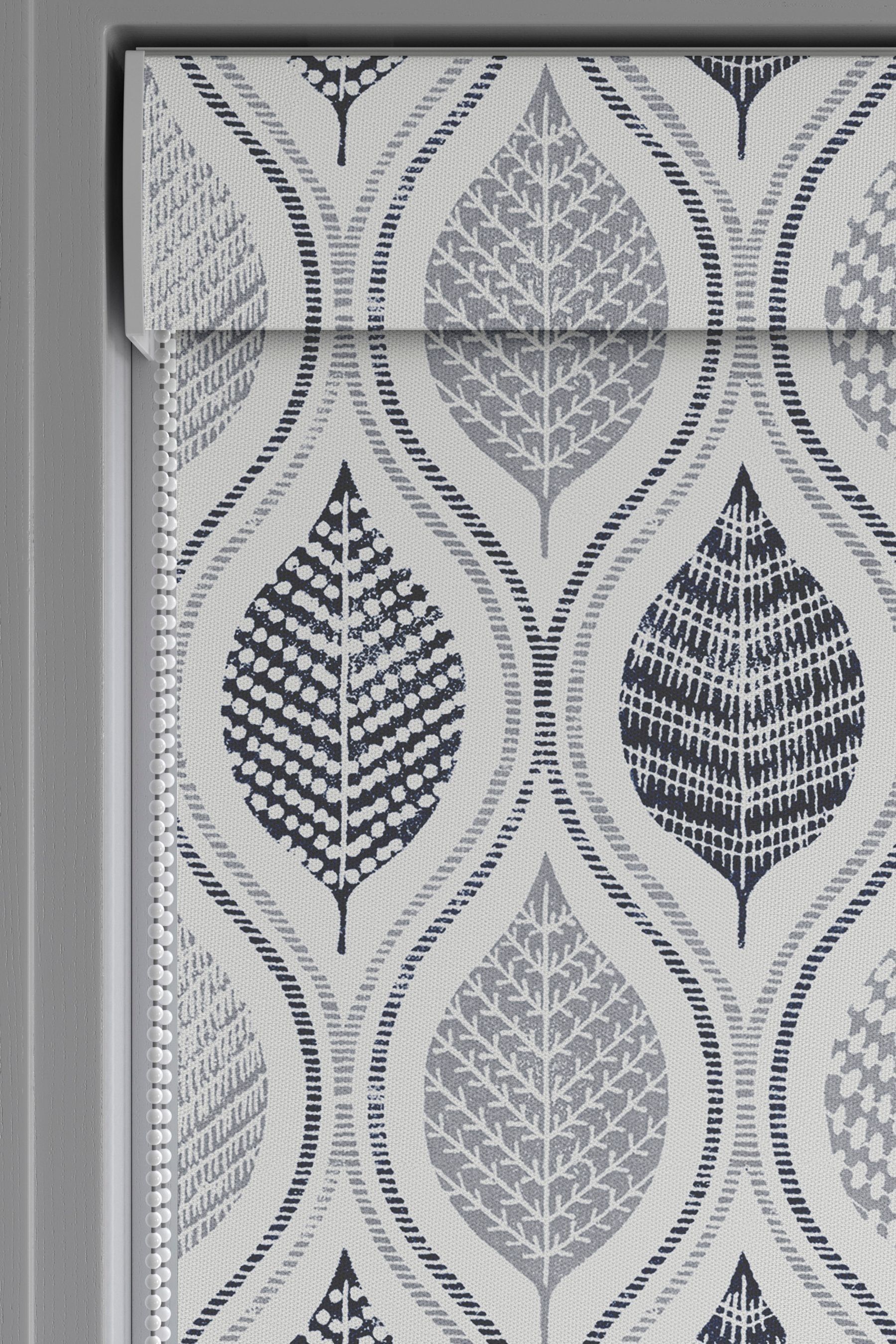 Buy Blue Lino Leaf Made to Measure Roller Blind from the Next UK online ...