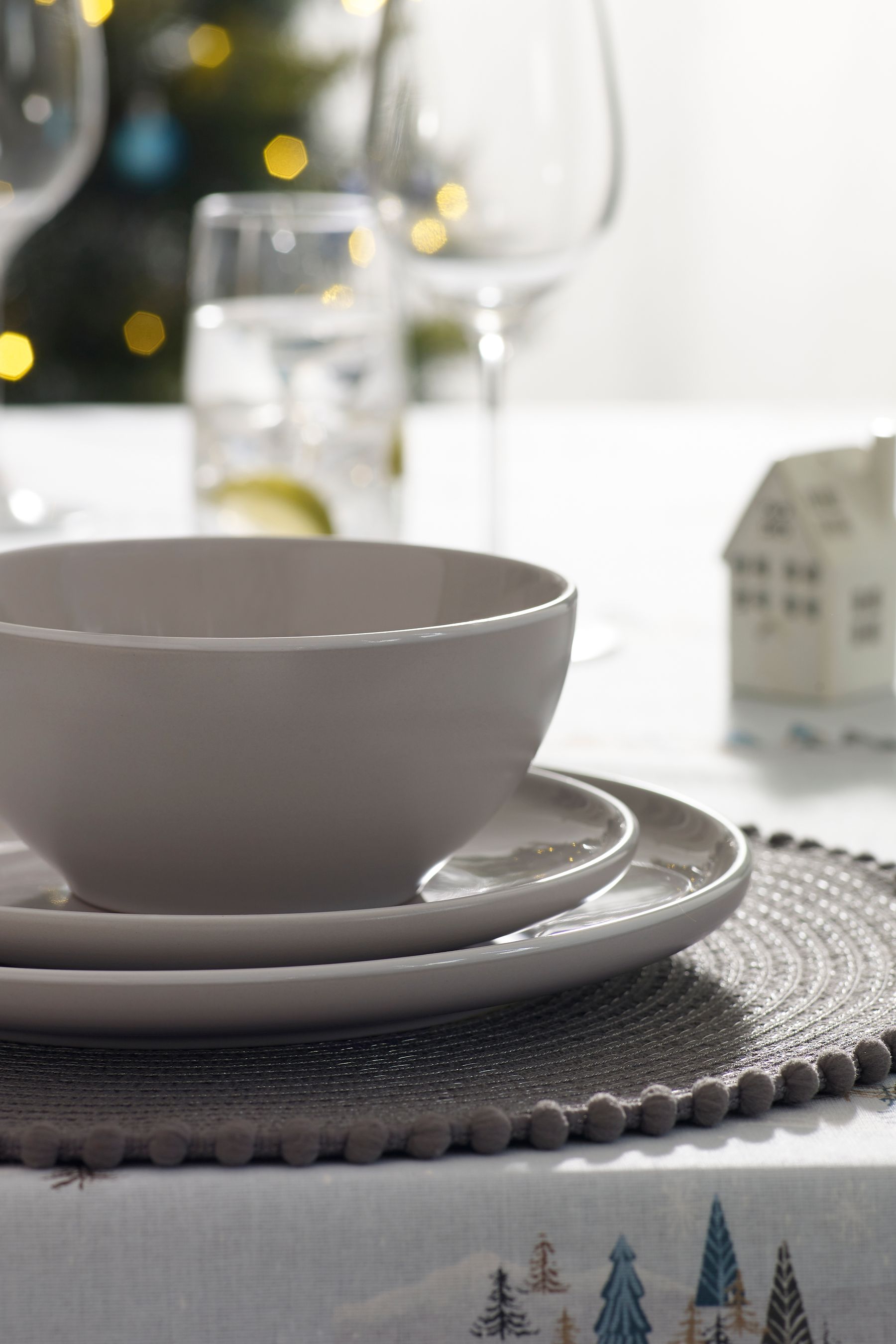 Buy 12 Piece Dove Warwick Dinner Set from Next Ireland