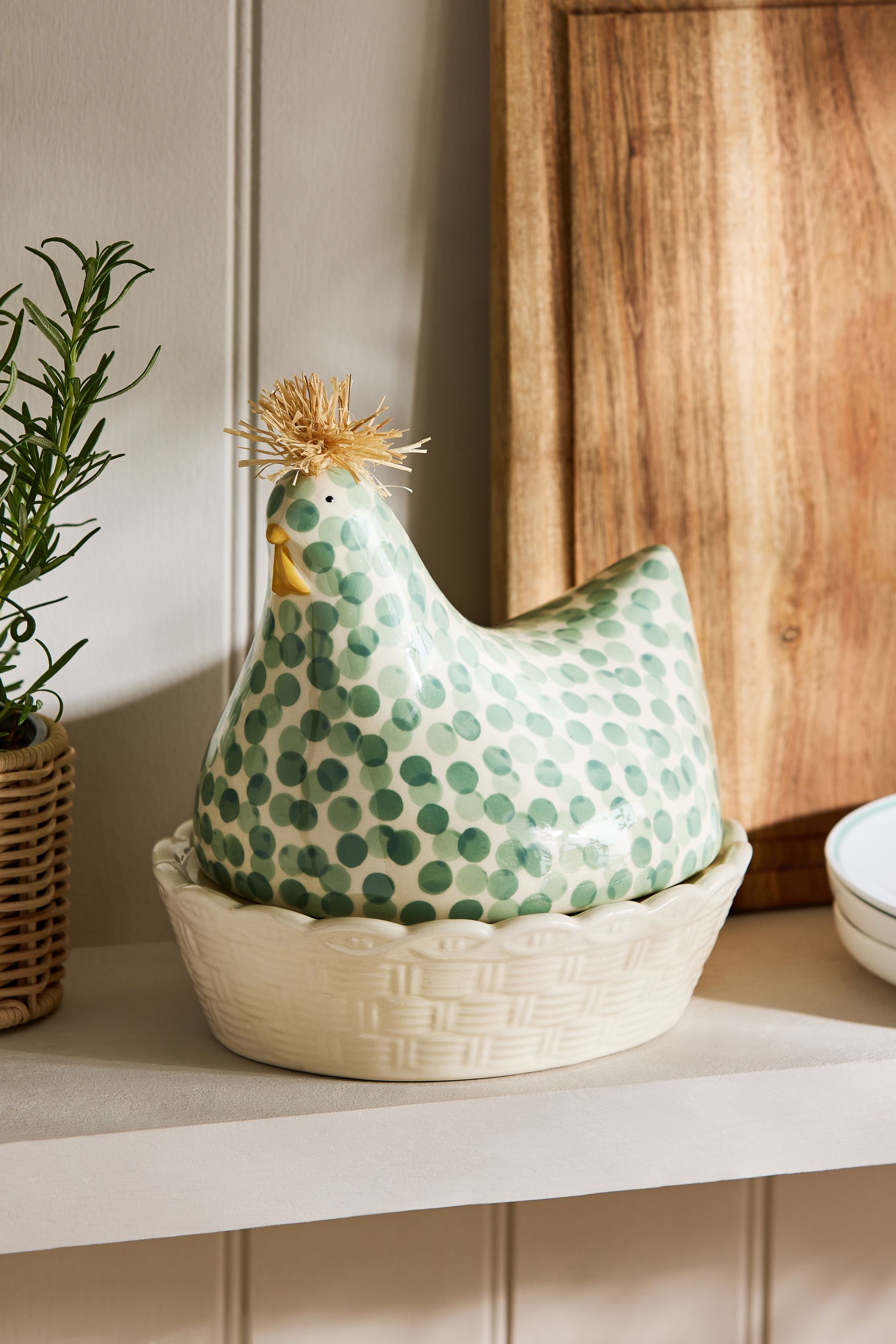 Buy Sage Green Ceramic Chicken Egg House from the Next UK online shop