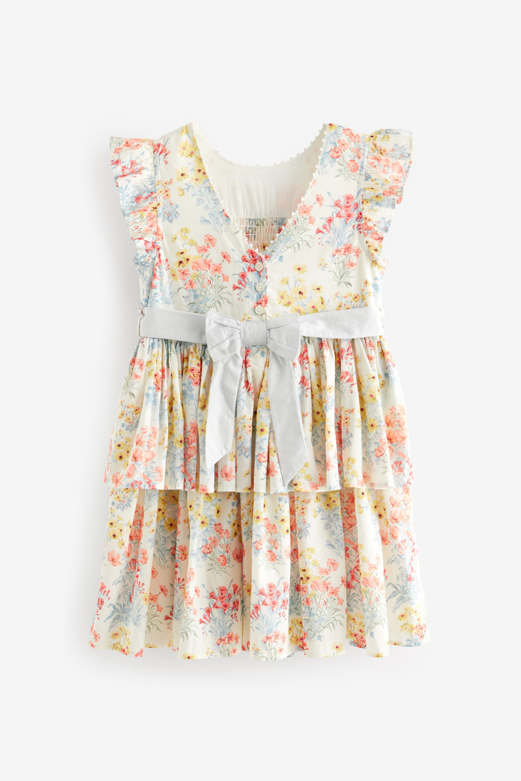 Buy Laura Ashley Ivory Megan Bow Detail Prom Dress from the Next UK ...