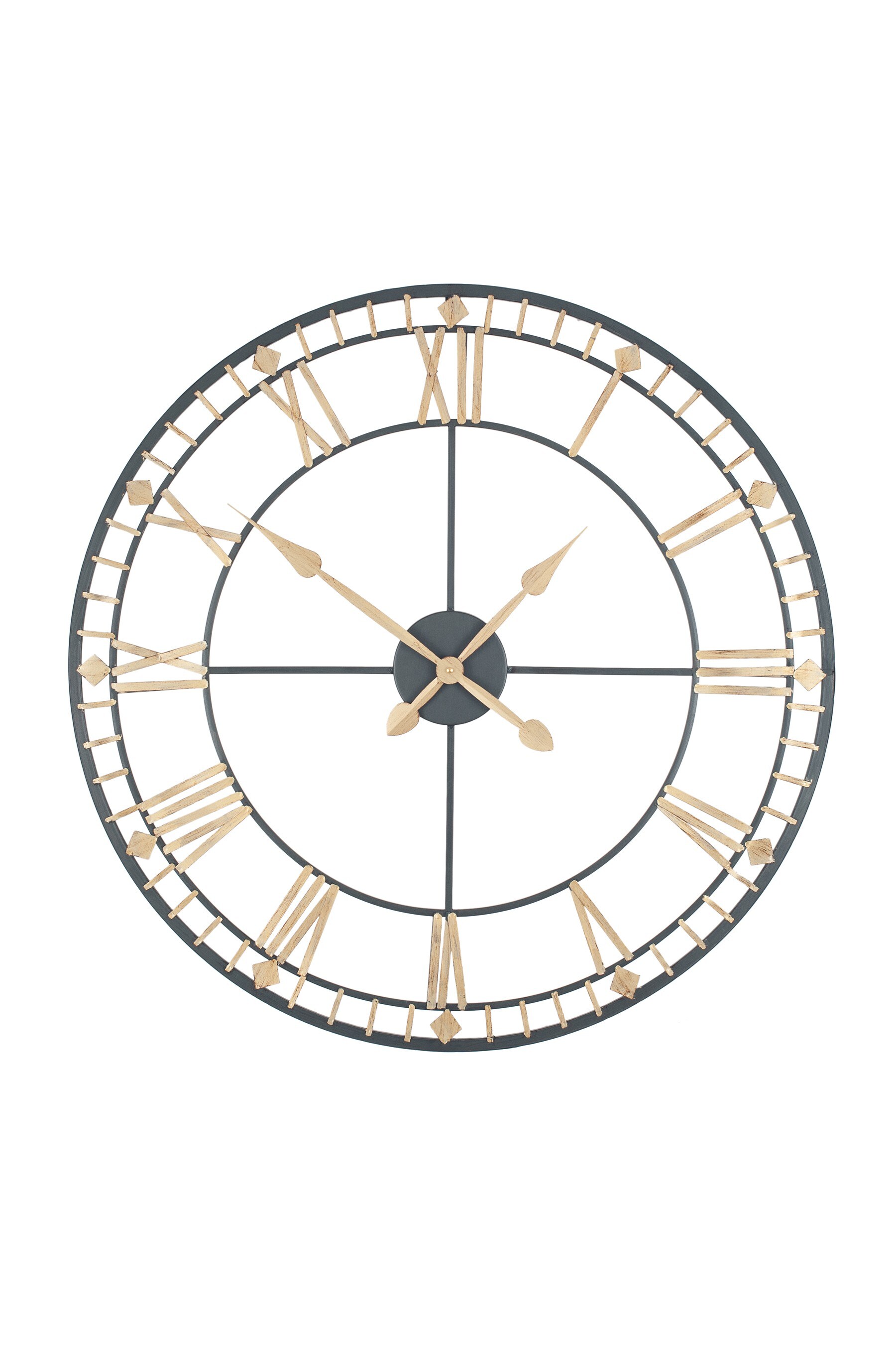 Buy Pacific Bronze Antique Bronze Gold Metal Round Wall Clock from the ...