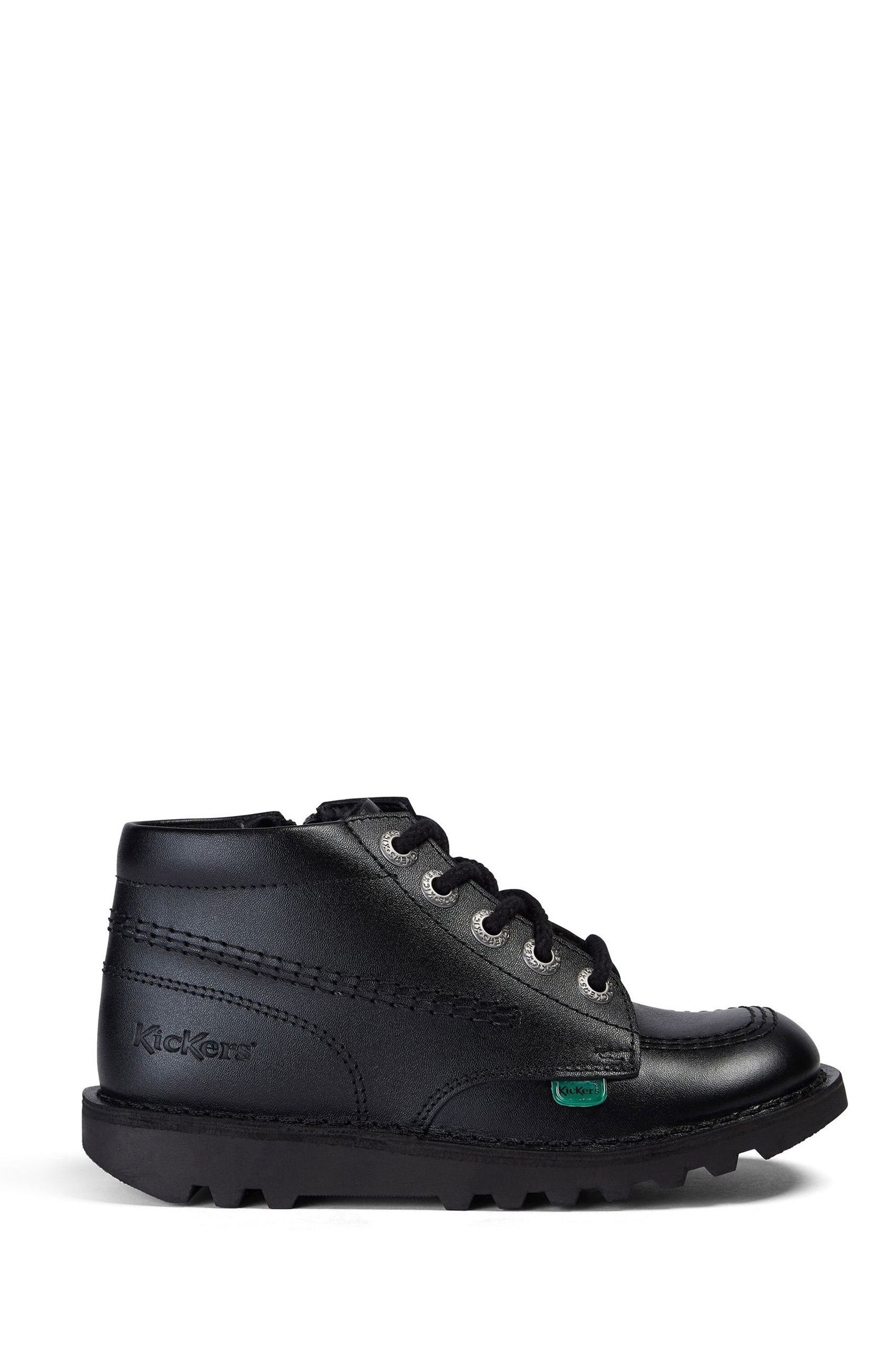 Buy Kickers Black Junior Hi Zip Leather Shoes from the Next UK online shop