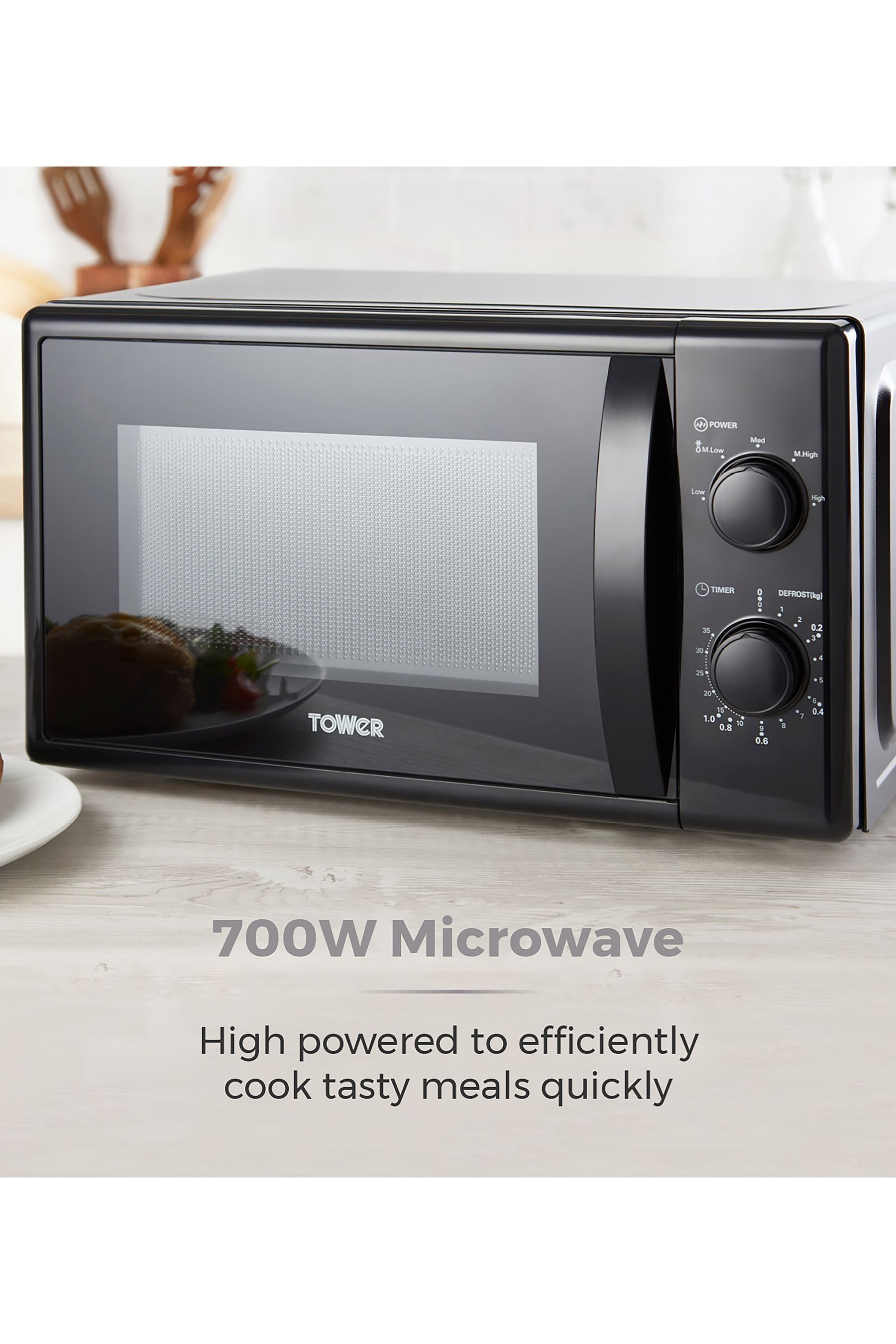 Buy Tower Black 20L 700W Microwave from the Next UK online shop