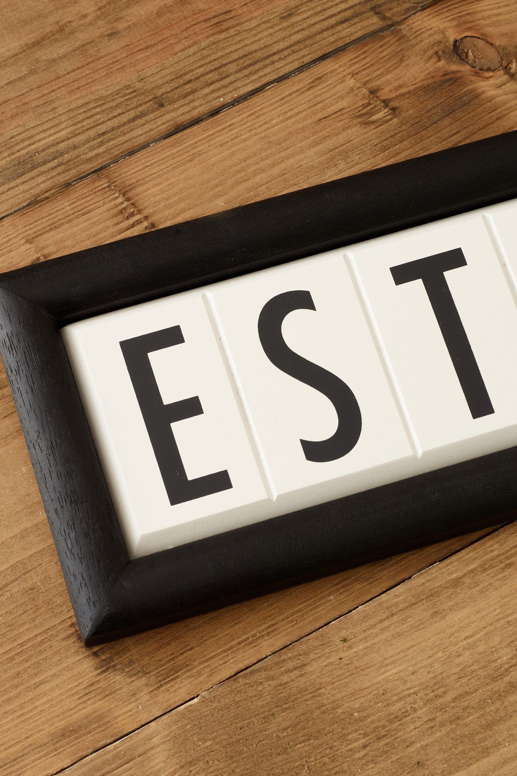 Buy Black Established In 2024 Sign from the Next UK online shop