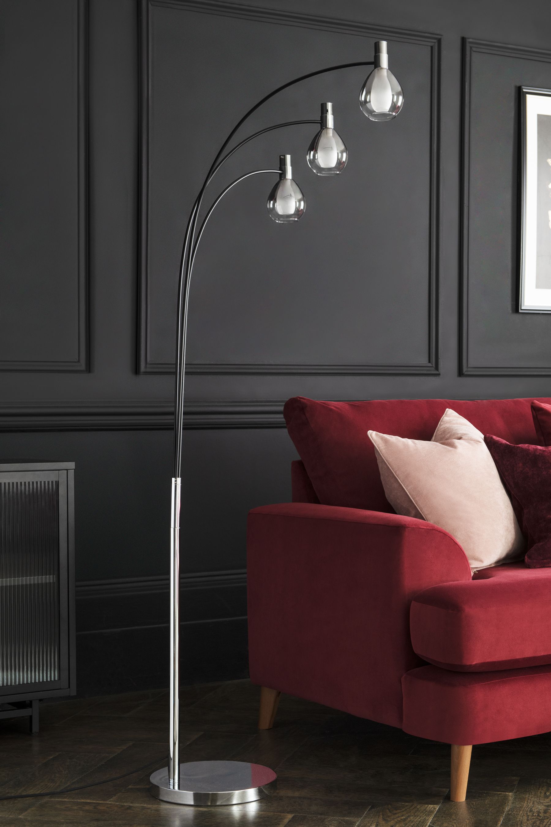 Buy Chrome Carson 3 Light Floor Lamp from the Next UK online shop
