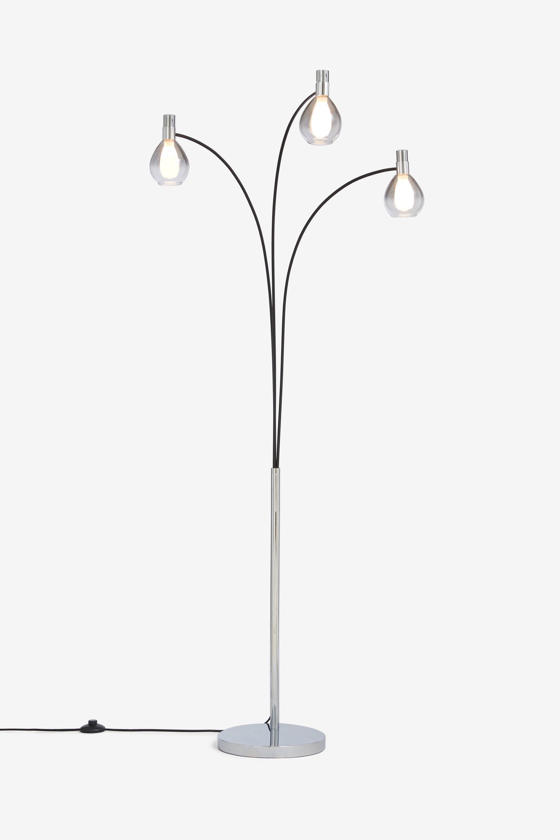 Buy Chrome Carson 3 Light Floor Lamp from the Next UK online shop