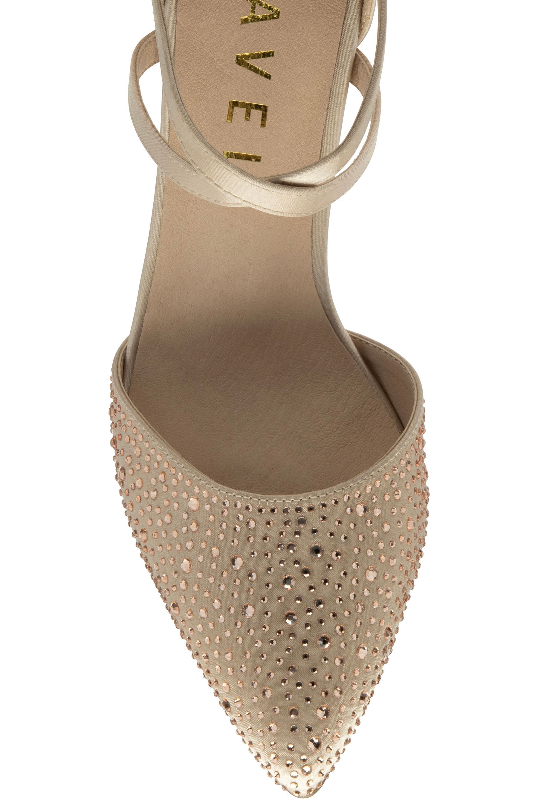 Buy Ravel Gold Gold Strappy Diamante Court Shoes from the Next UK ...