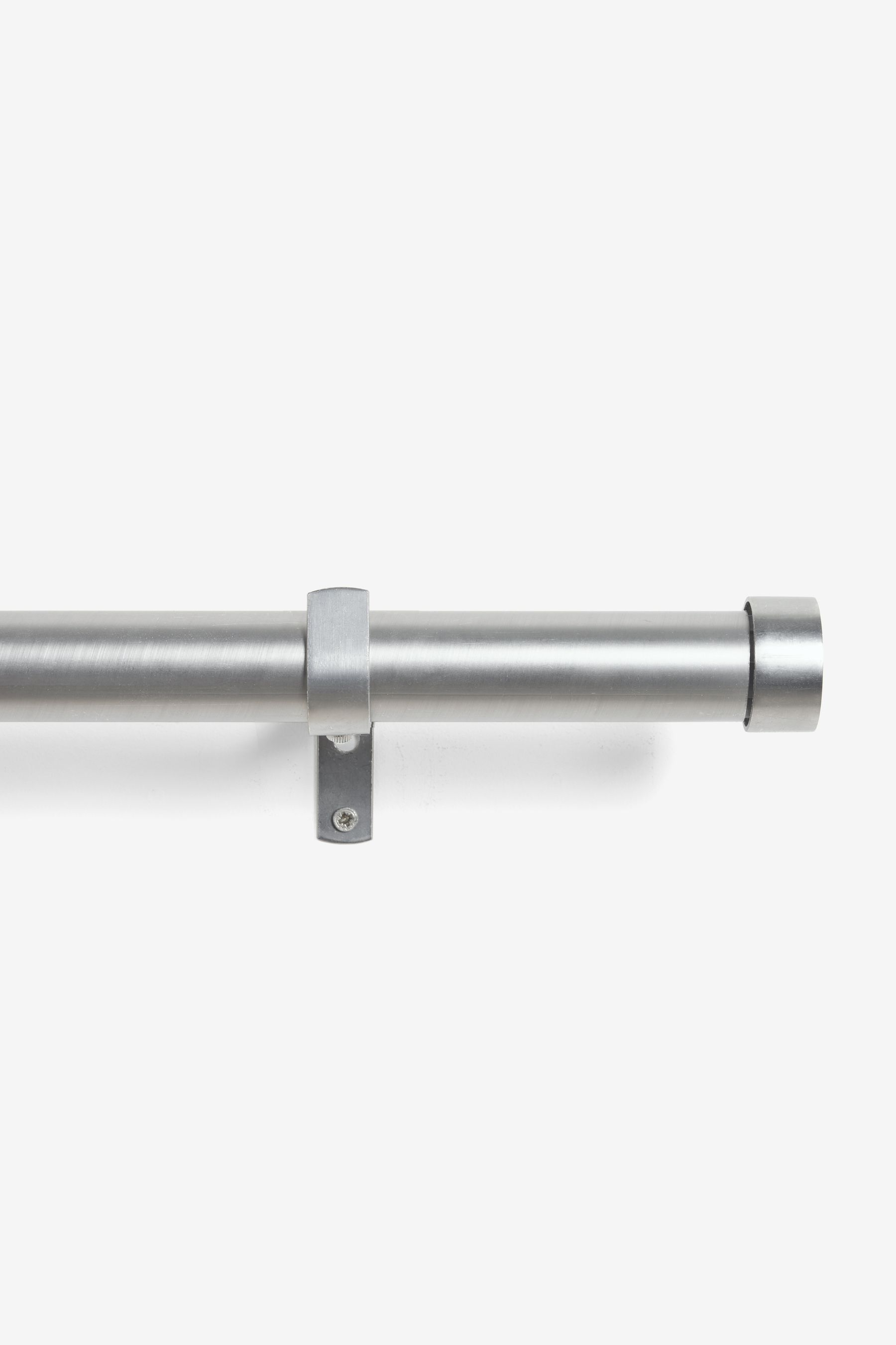 Buy Brushed Silver Stud Finial Extendable 28mm Curtain Pole Kit from ...
