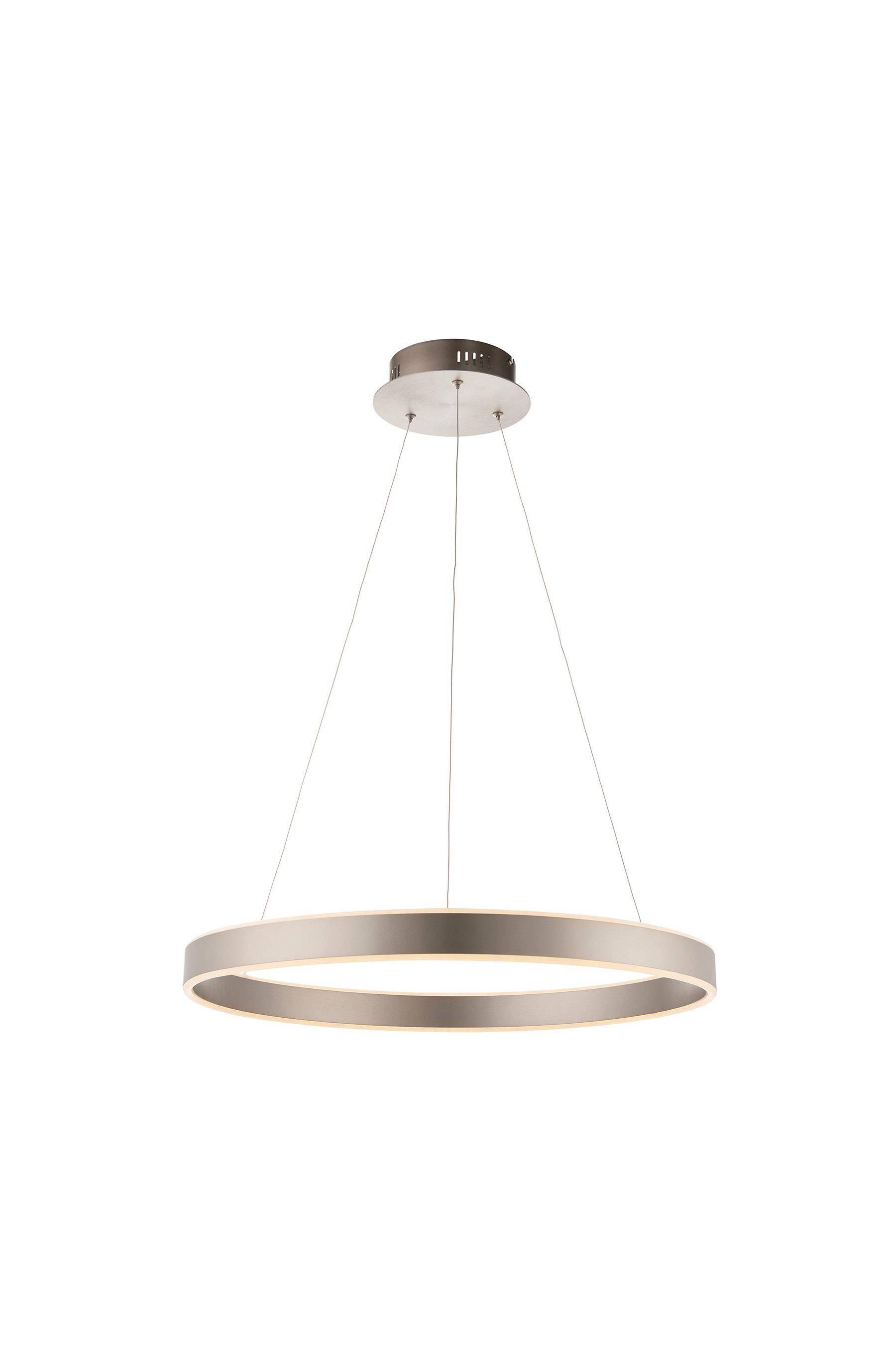 Buy Gallery Home Silver Nelson Matt Nickel Pendant Ceiling Light from ...
