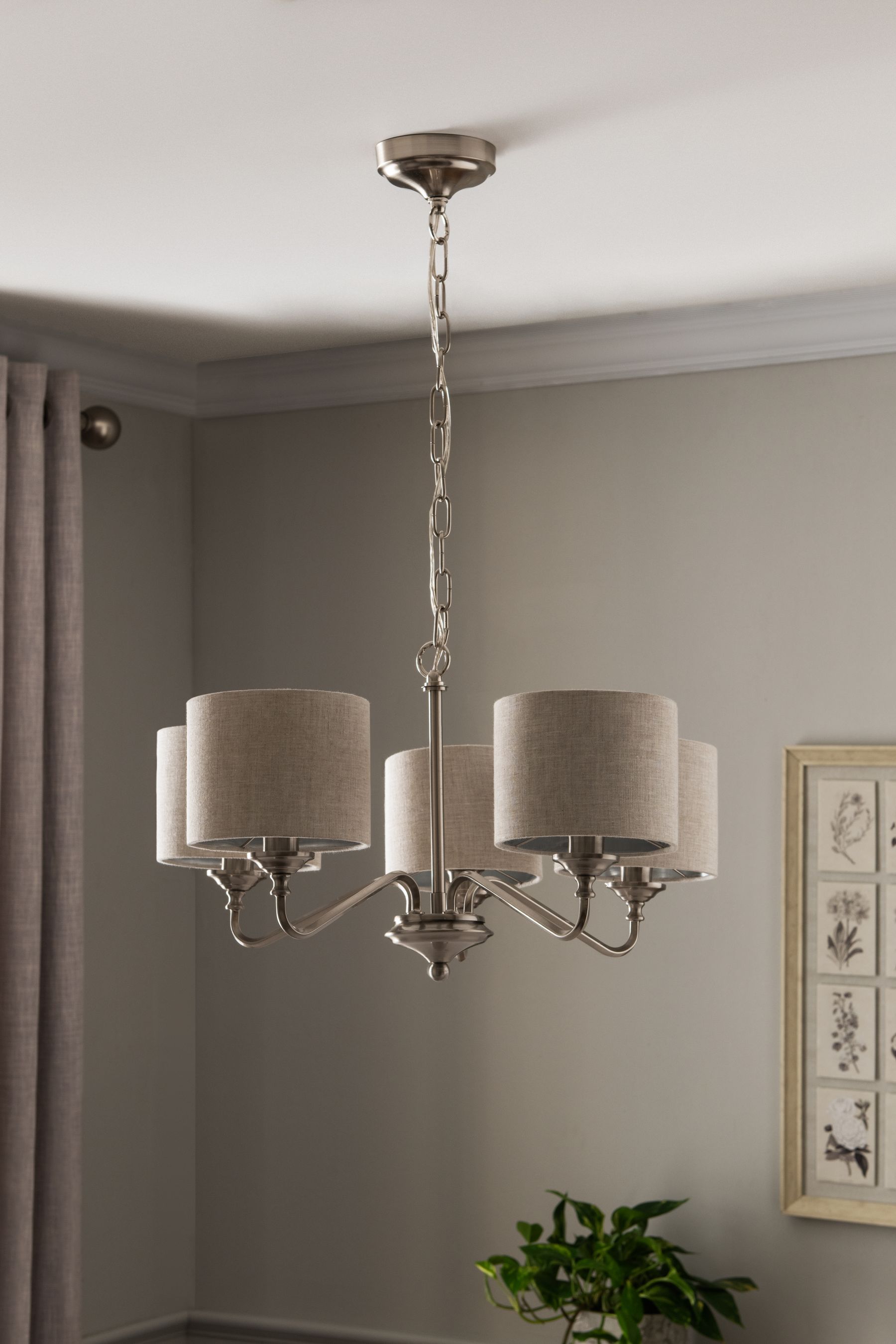 Buy Burford 5 Light Dual Mount Height Adjustable Ceiling Light from ...