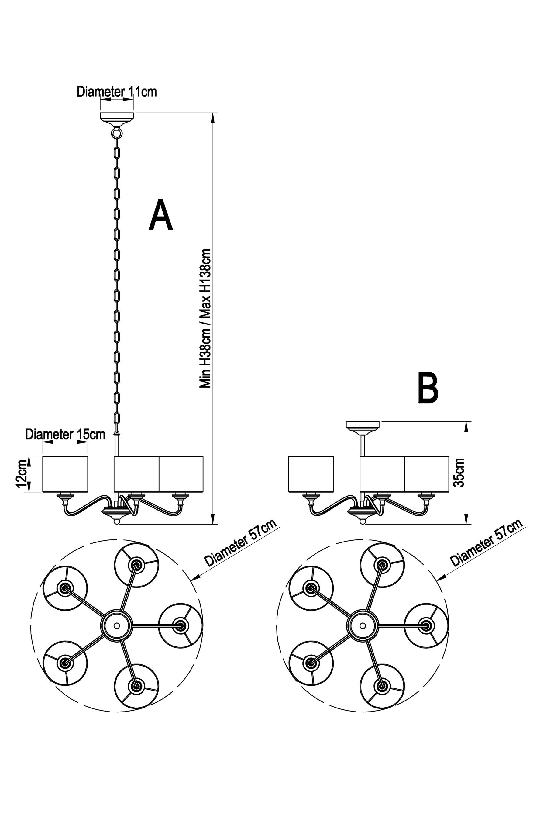 Buy Burford 5 Light Dual Mount Ceiling Light from the Next UK online shop