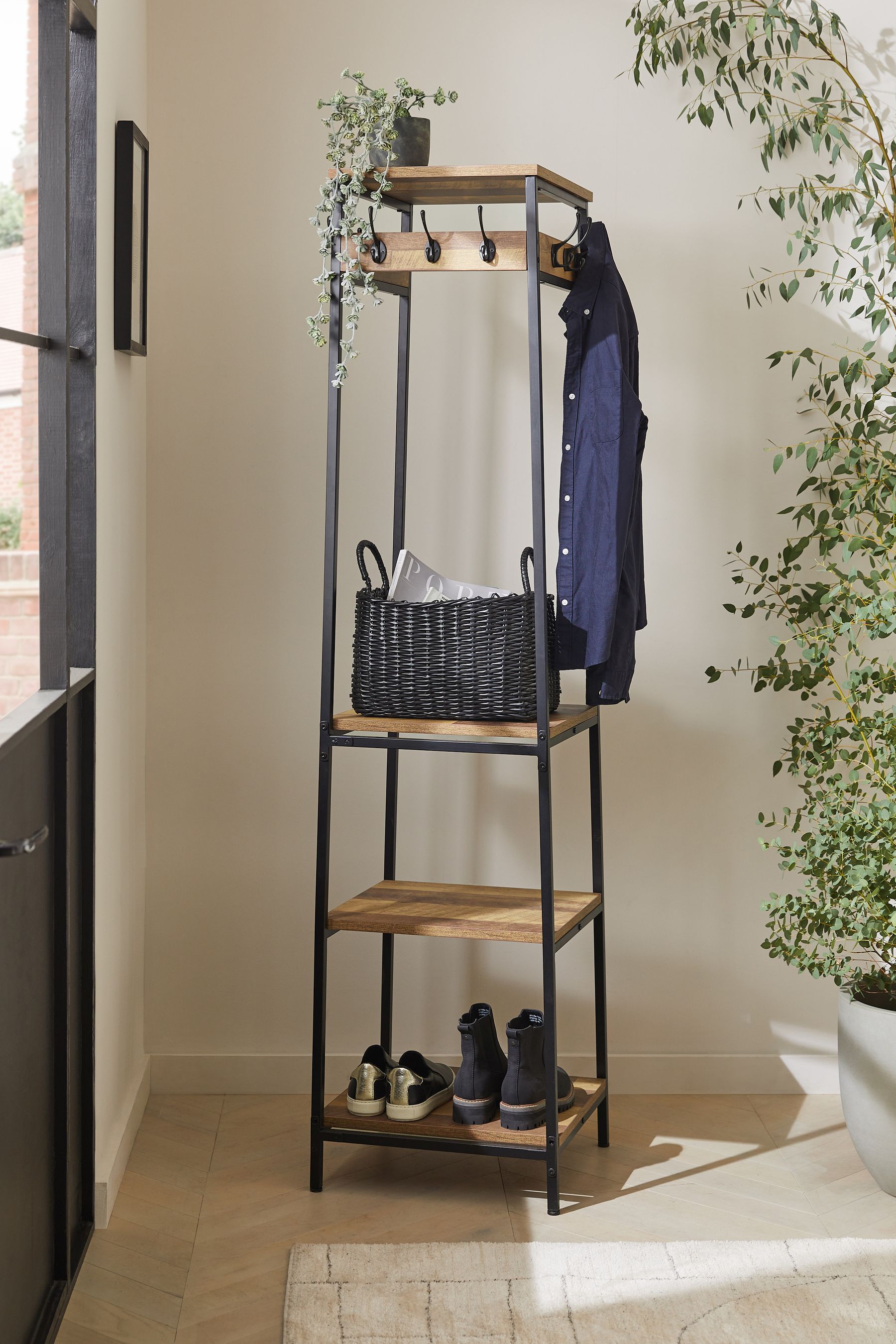 Buy Black Bronx Hallway Storage Coat Stand from the Next UK online shop