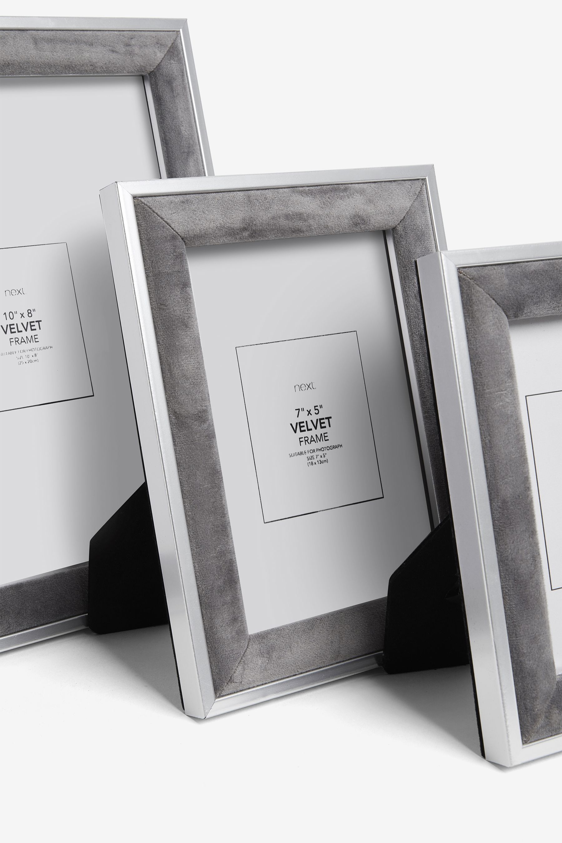 Buy Grey Velvet Picture Frame from the Next UK online shop