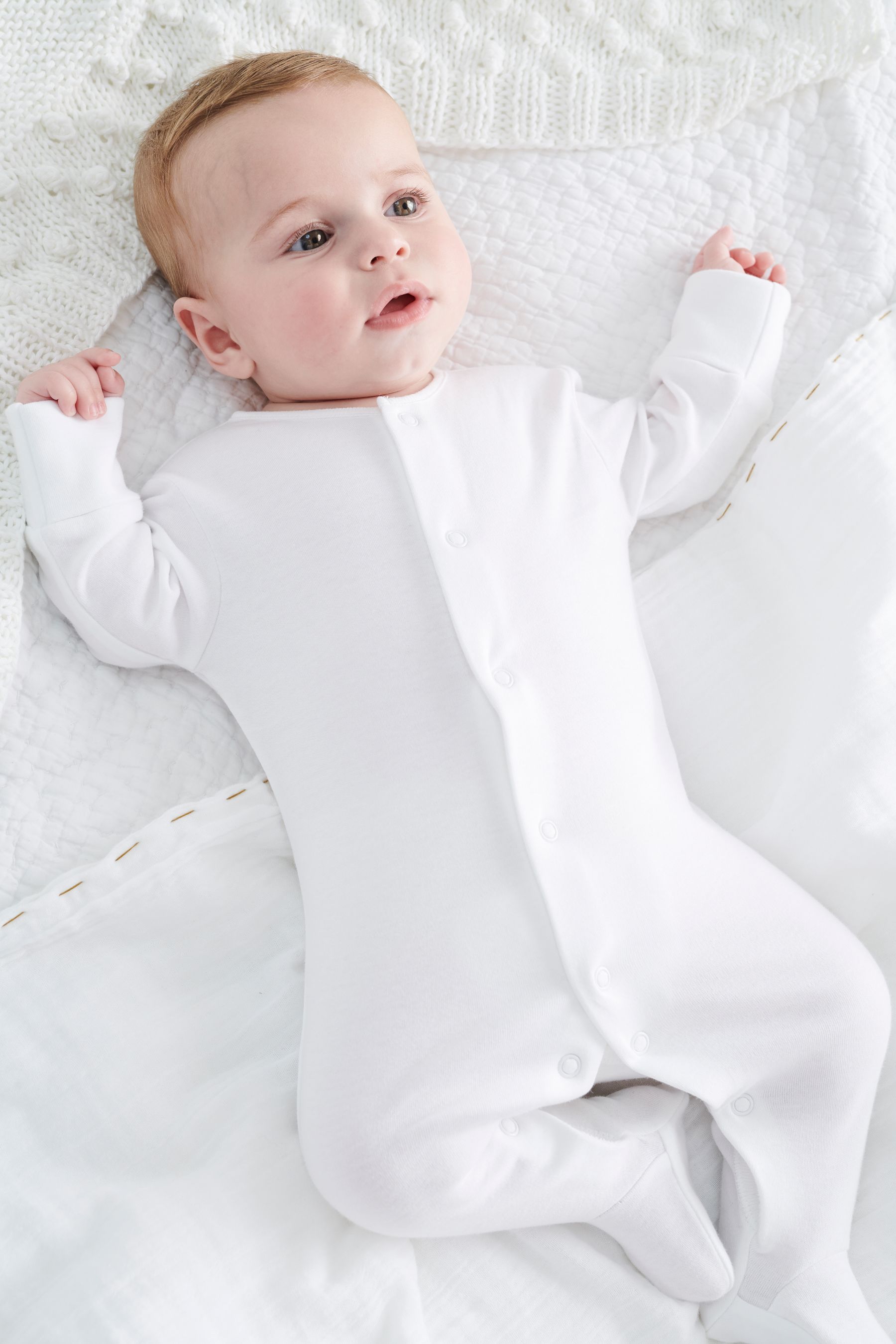 Buy 5 Pack Essentials Baby Sleepsuits (0-18mths) from Next Ireland