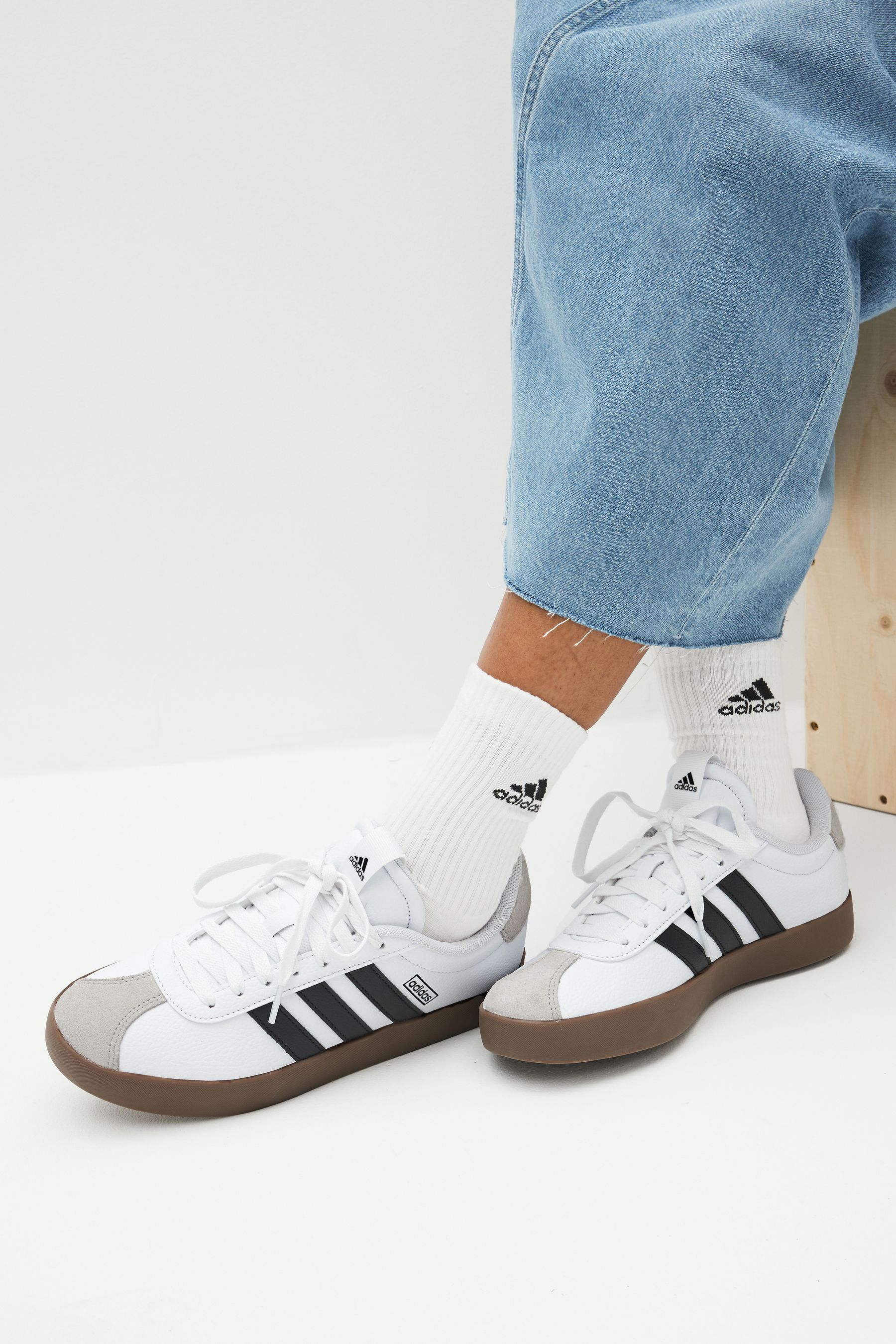 Buy adidas White/Black VL Court 3.0 Trainers from the Next UK online shop