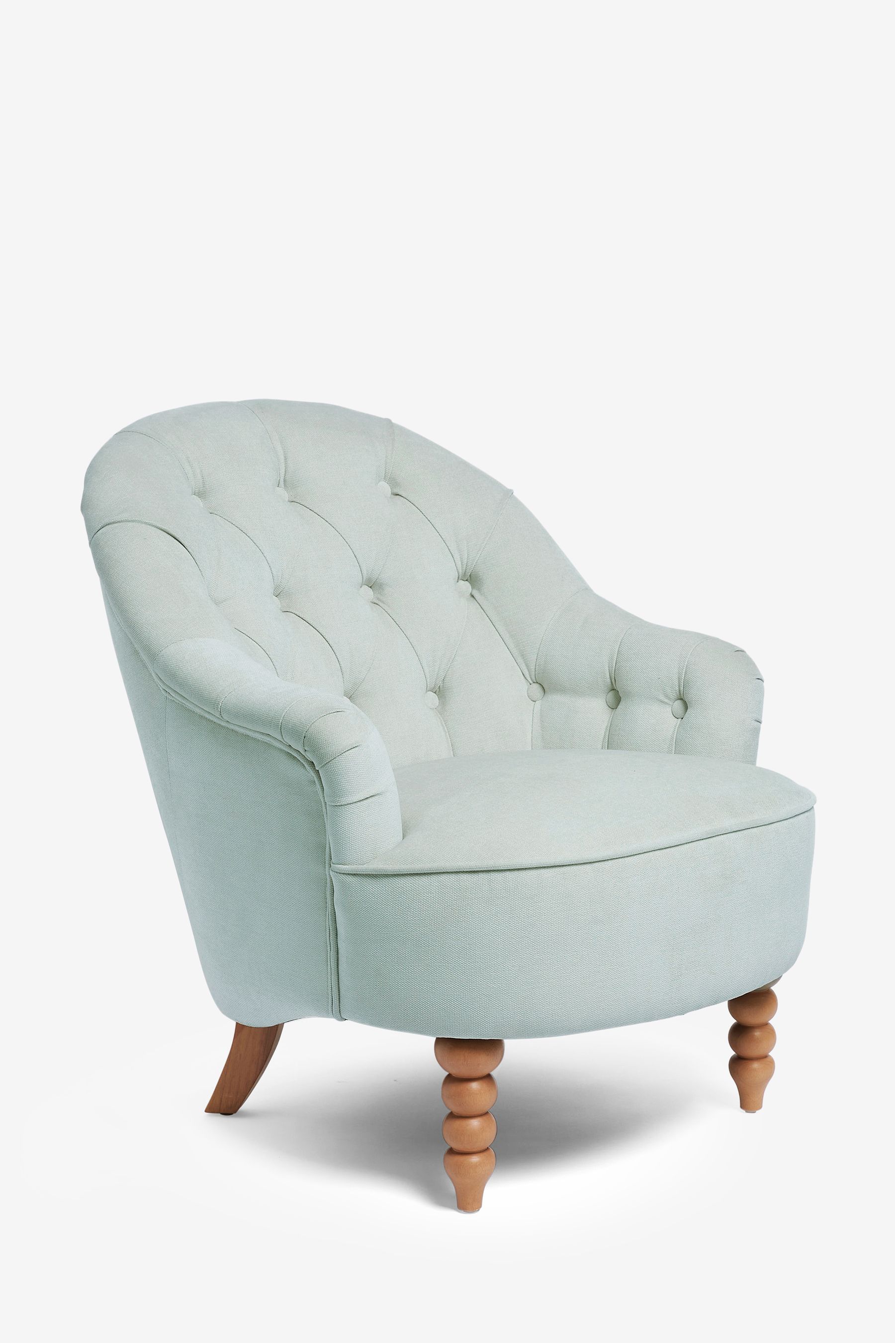 Buy Laura Ashley Baron Chenille Pale Grey Green Hanby Chair from the ...