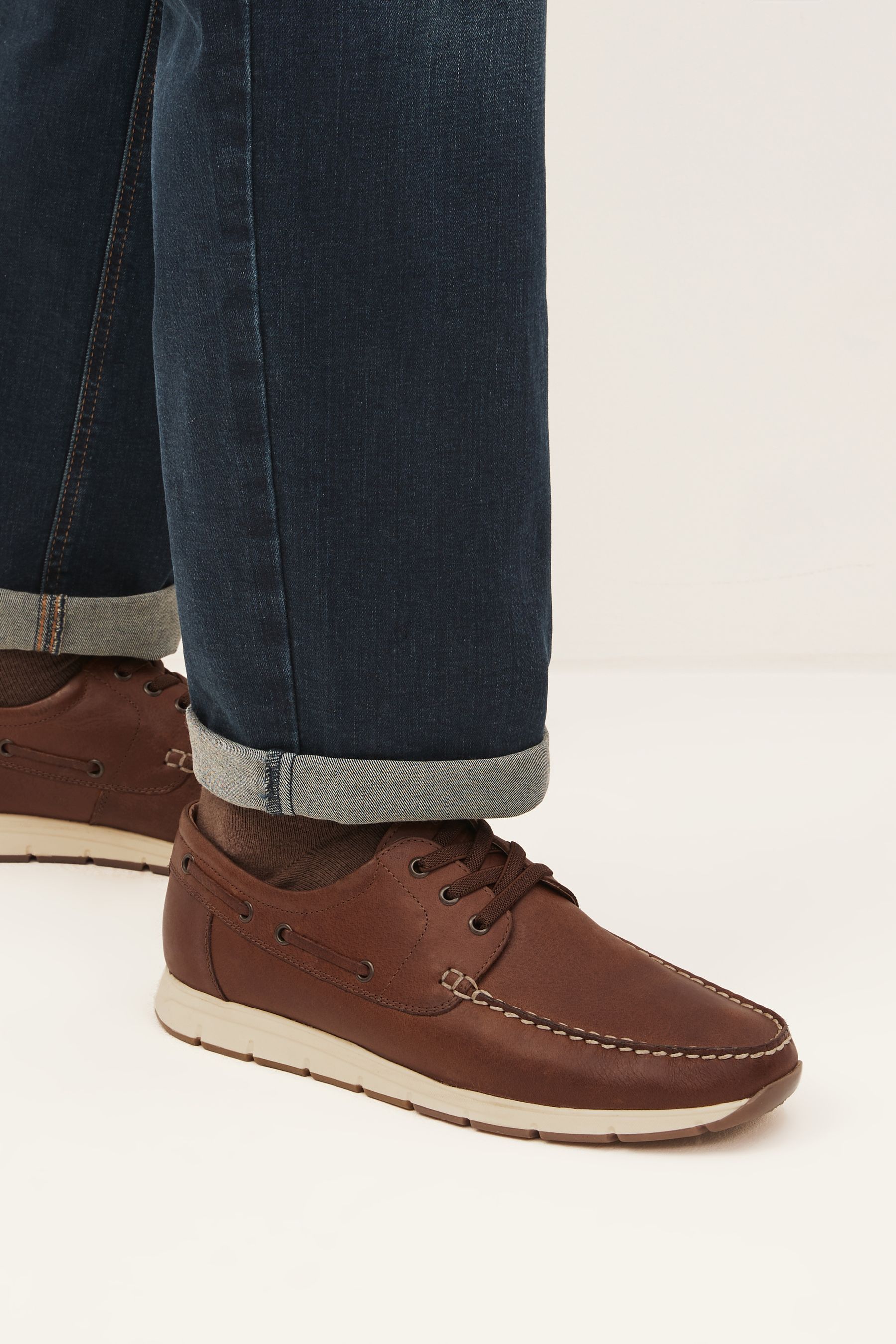 Buy Tan/Brown Motionflex Boat Shoes from Next Saudi Arabia